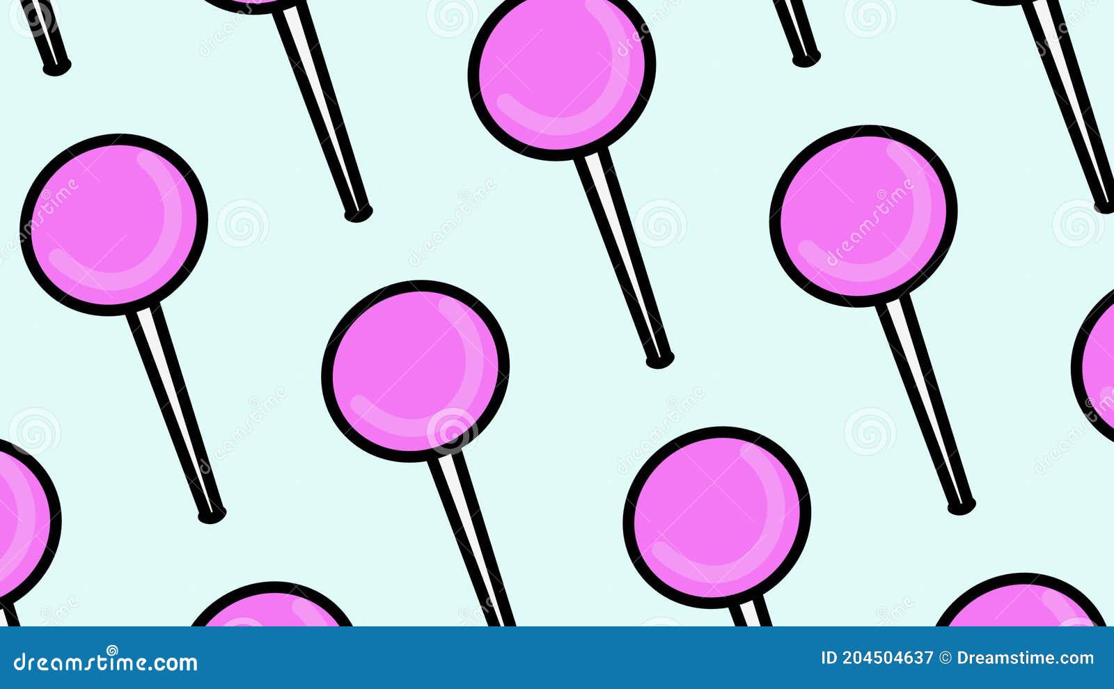 Lollipop pattern stock illustration. Illustration of cartoon - 204504637