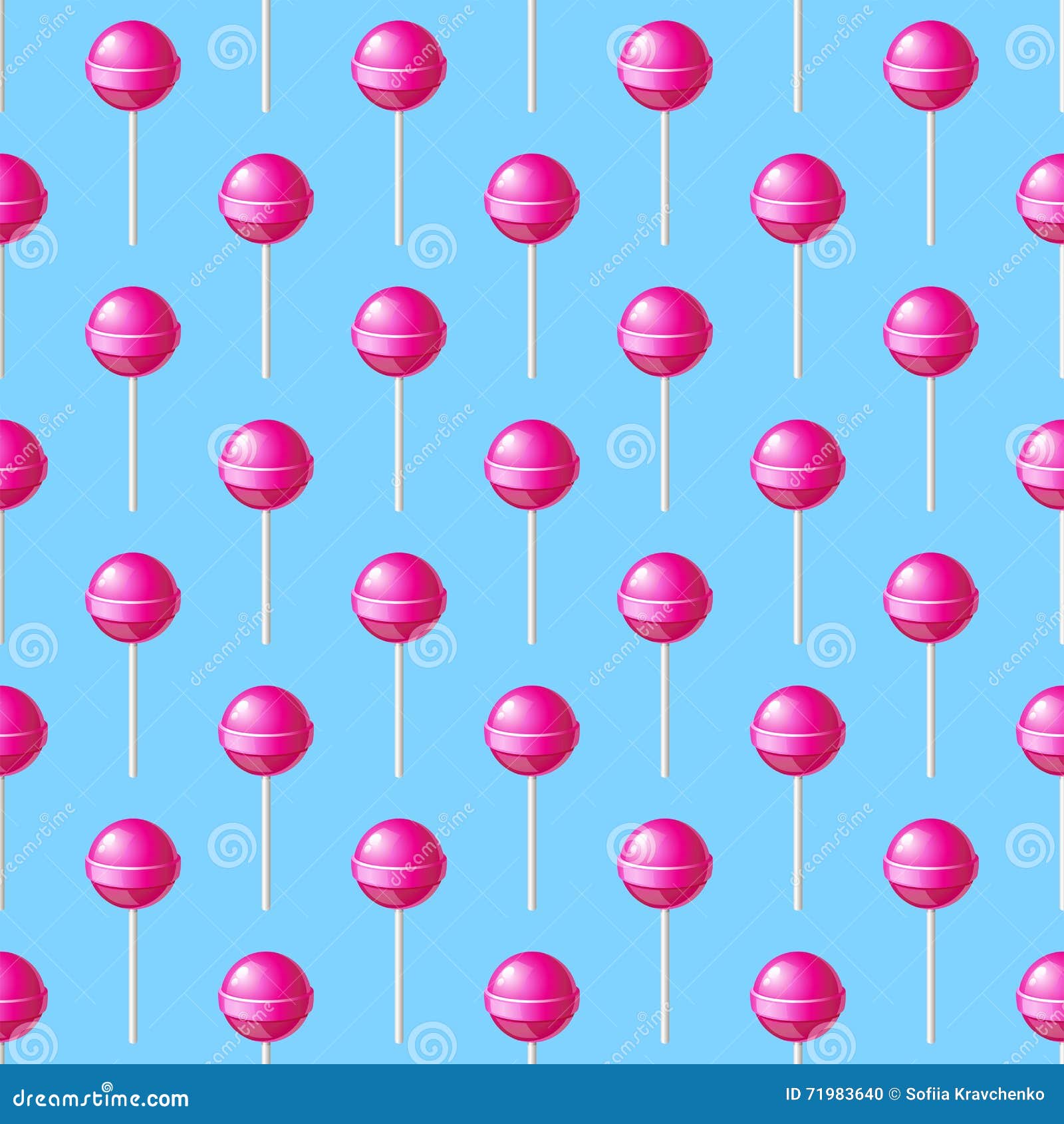 Lollipop seamless pattern stock vector. Illustration of 10eps - 71983640