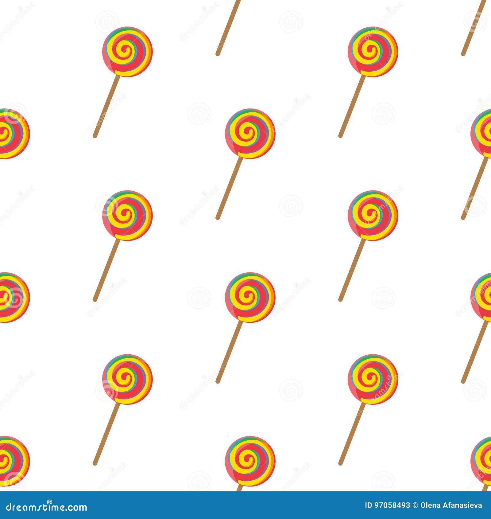 Lollipop. Seamless pattern stock illustration. Illustration of food ...