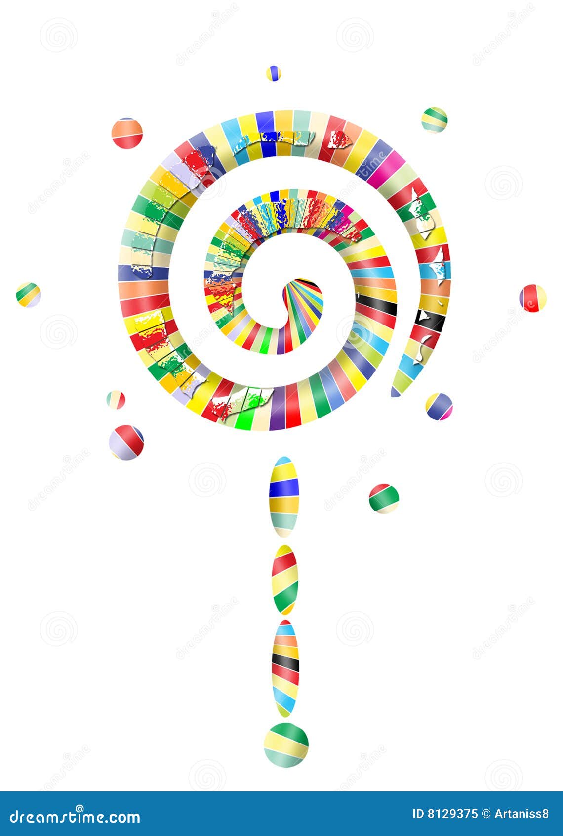 Lollipop world stock illustration. Illustration of happy - 8129375