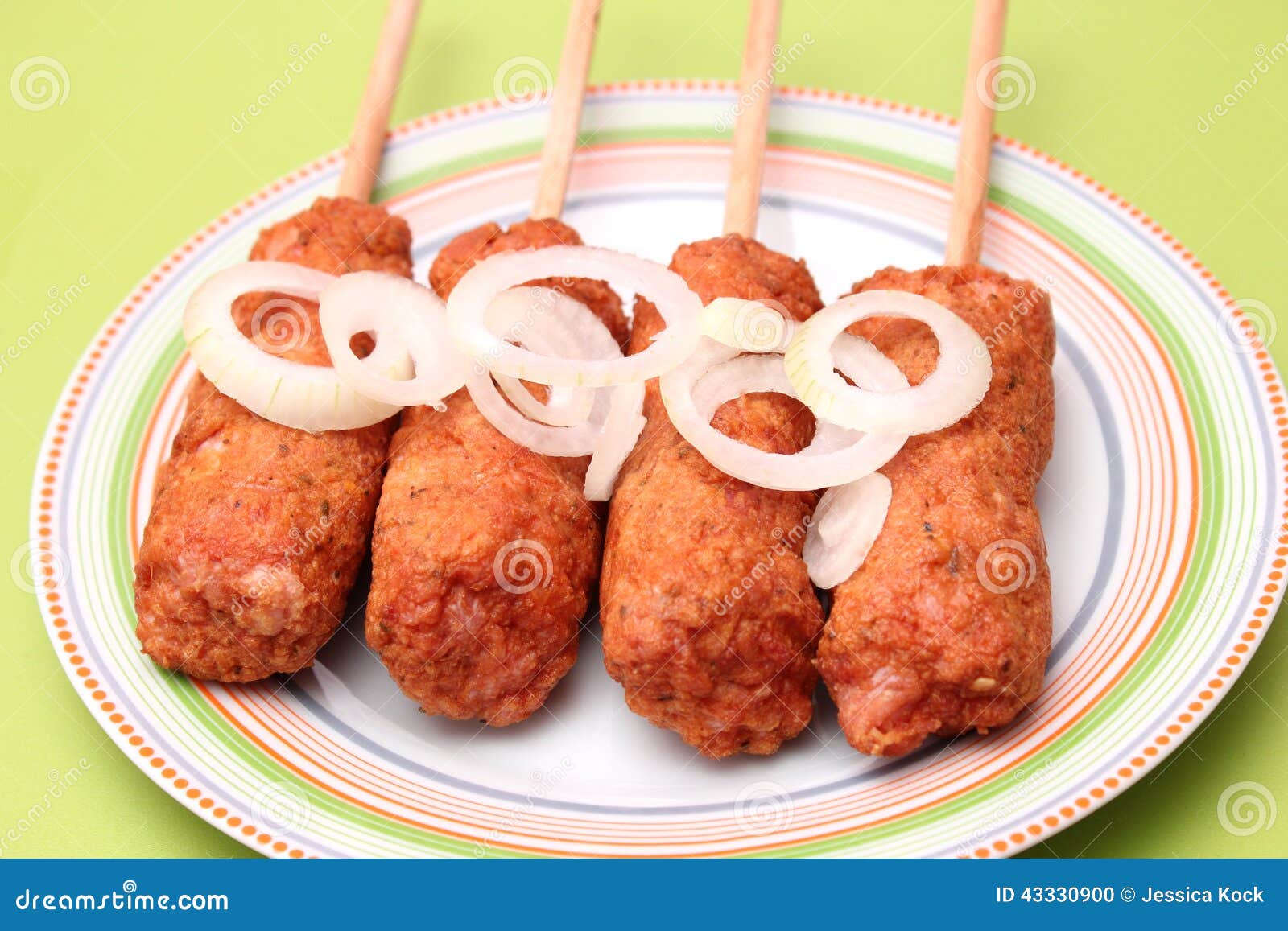 Lollipops of meat stock photo. Image of meat, meal, lolli - 43330900