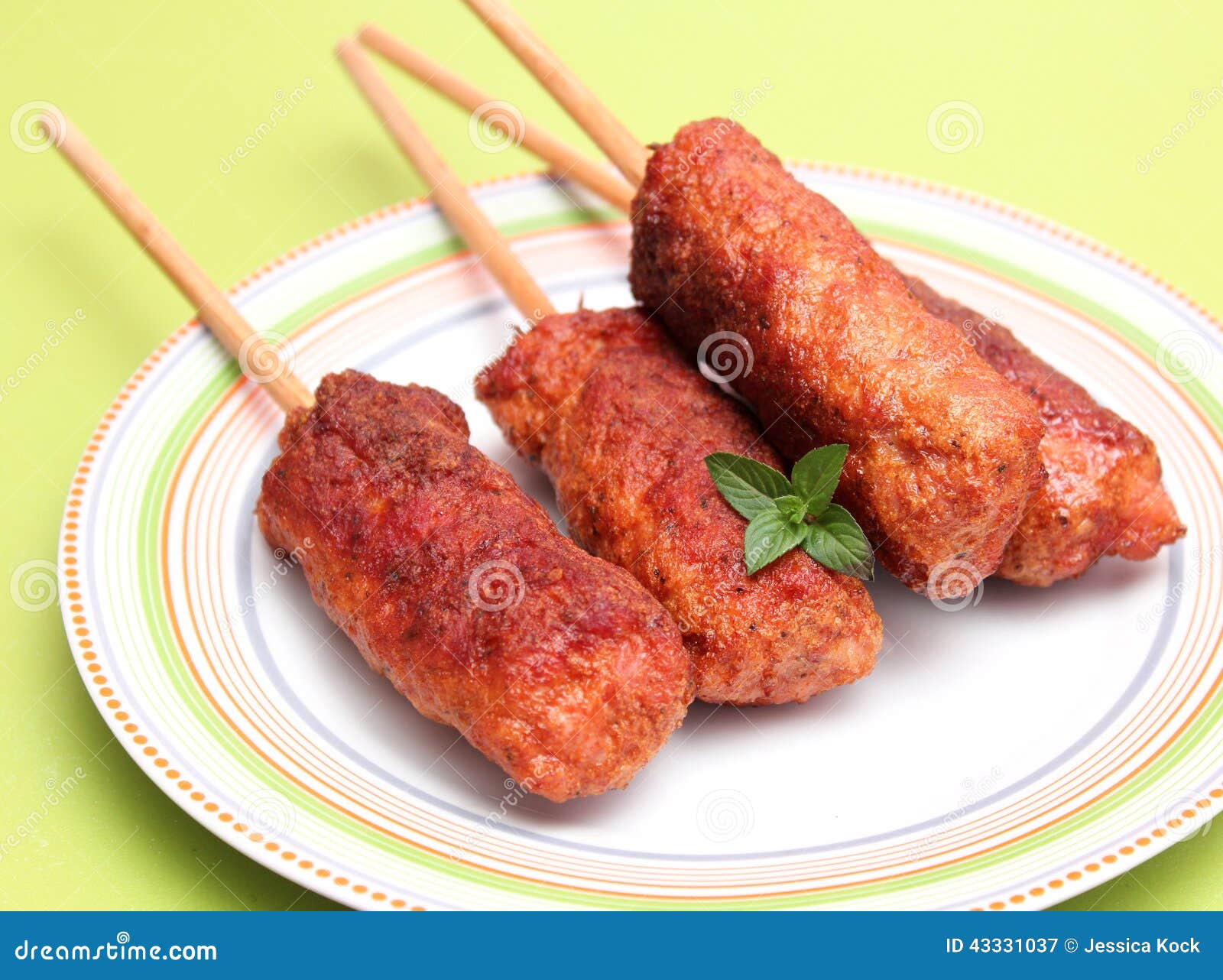 Lollipops of meat stock image. Image of dish, lollis - 43331037