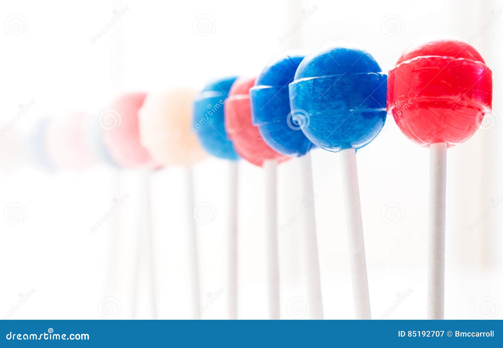 Lollipops in a Row with a Strong Depth-of-field Stock Image - Image of ...