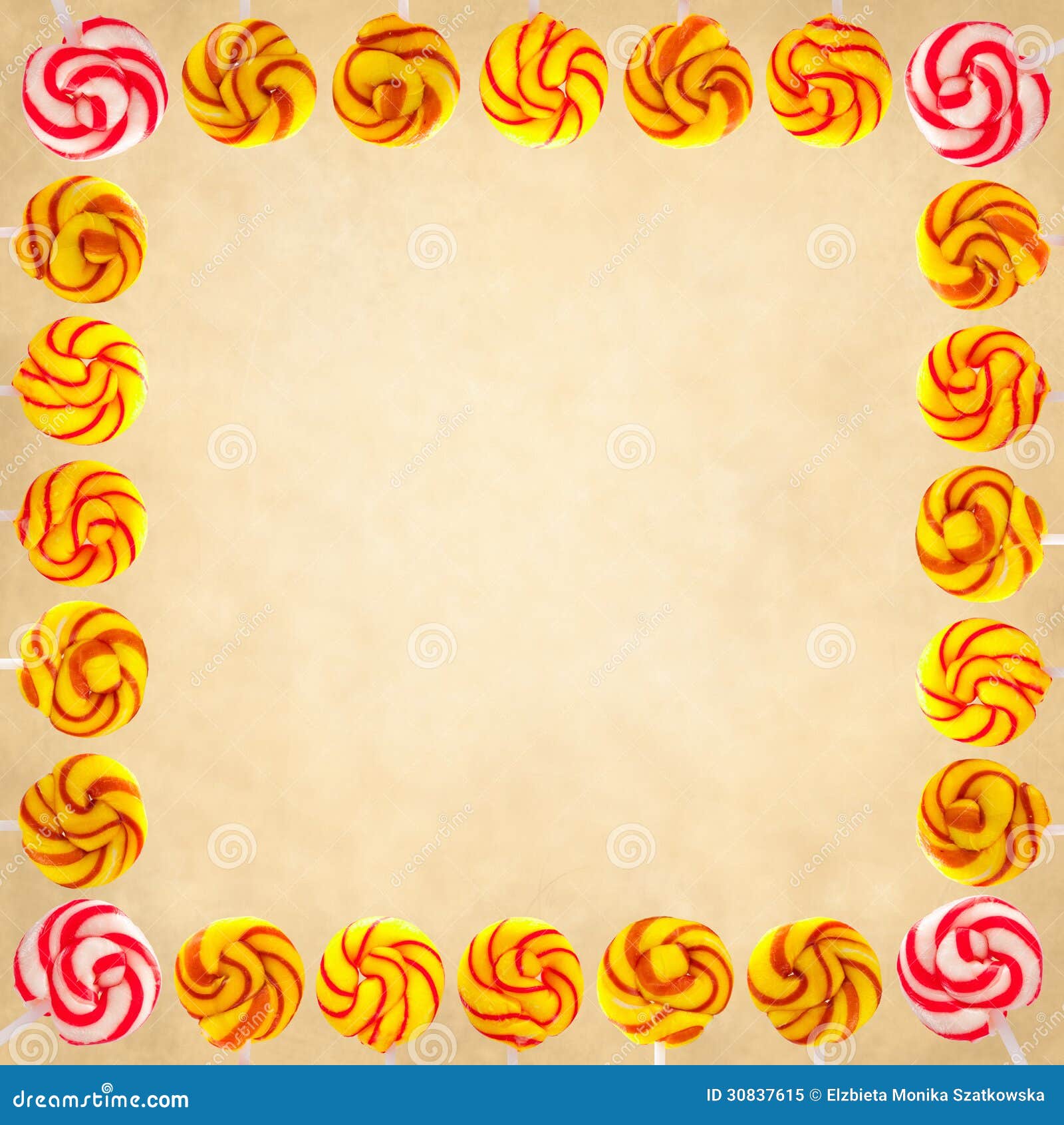 Lollipops vintage frame stock illustration. Illustration of ...