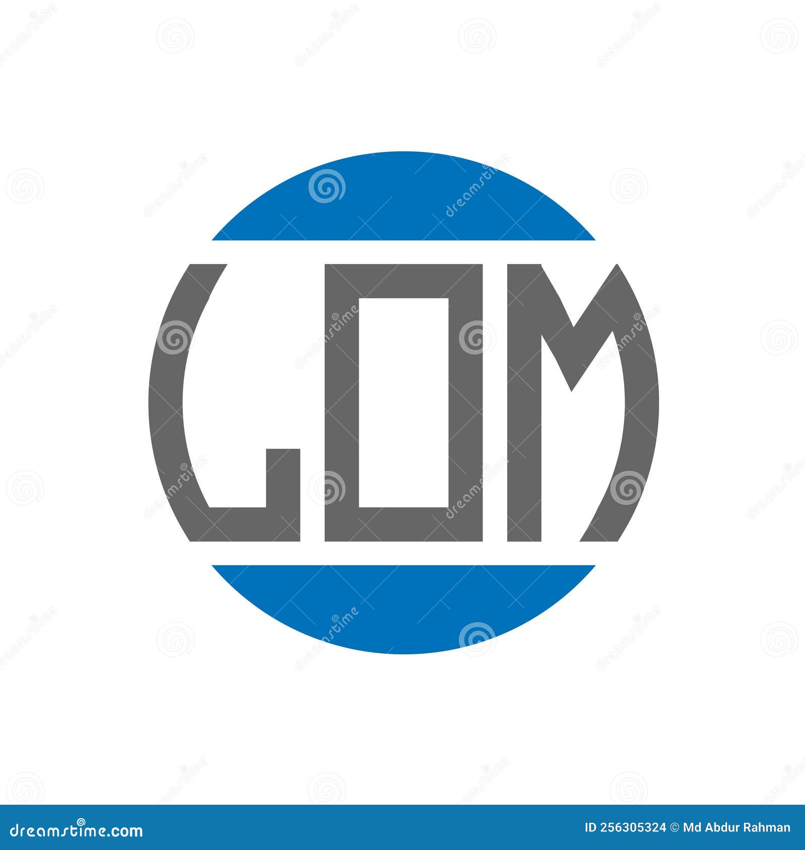LOM Letter Logo Design on White Background. LOM Creative Initials ...