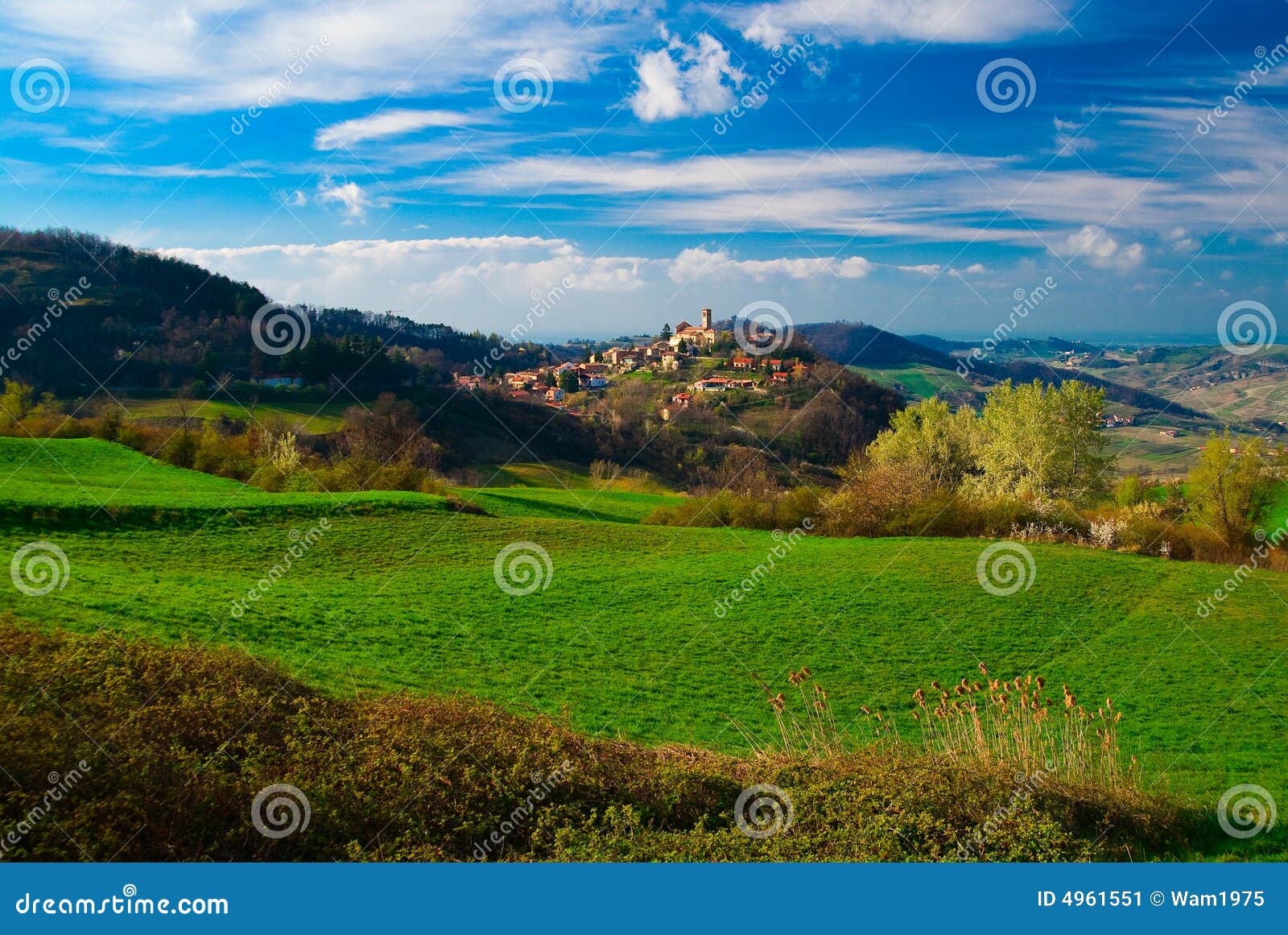 Lombardy region of Italy stock image. Image of grassy - 4961551