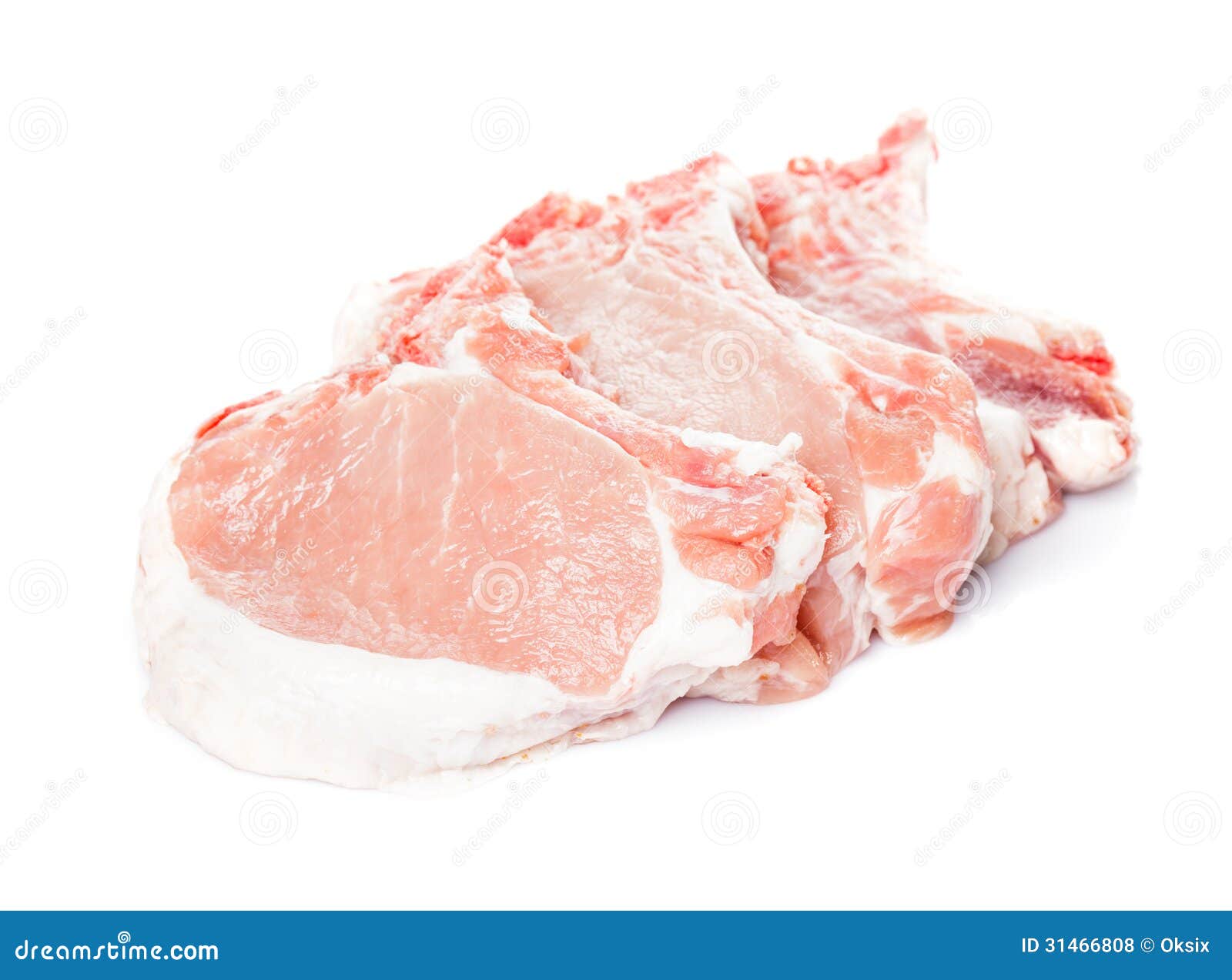 Lombo De Carne De Porco Cru Foto de Stock - Imagem de osso, alimento ...