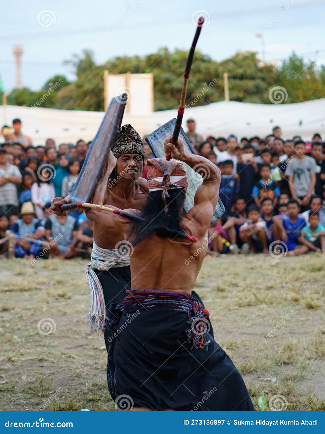 Lombok Tradition Rattan Stick Fighting Editorial Photography - Image of ...