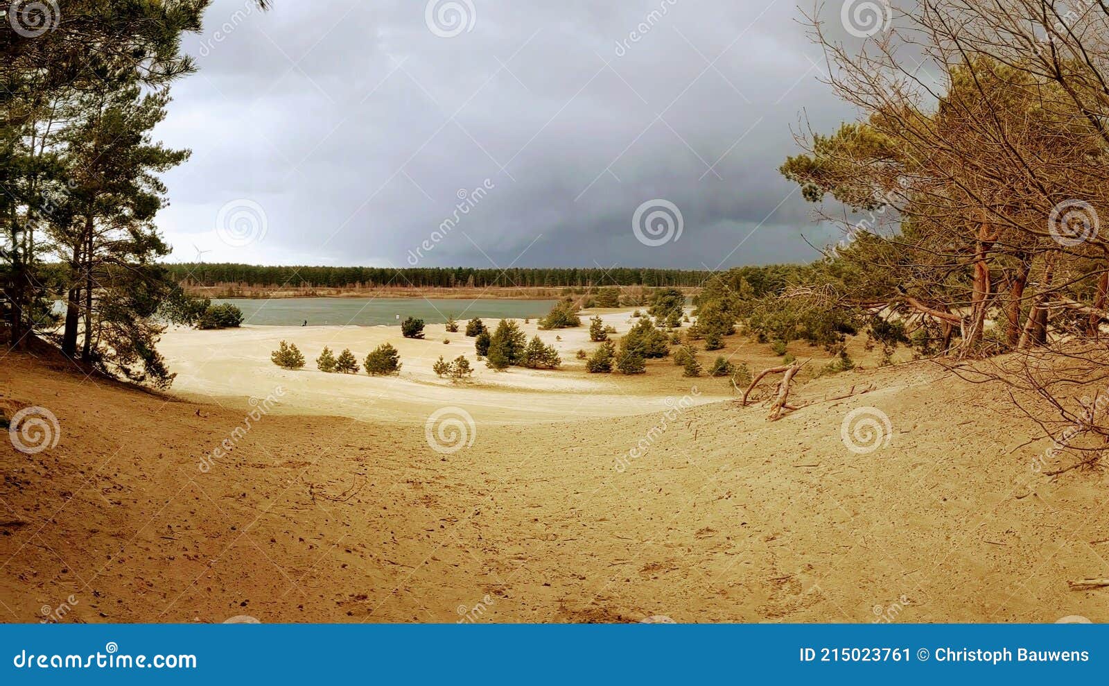 Lommelse Sahara in Belgium. & X27;o Beach Sandpit Stock Image - Image ...