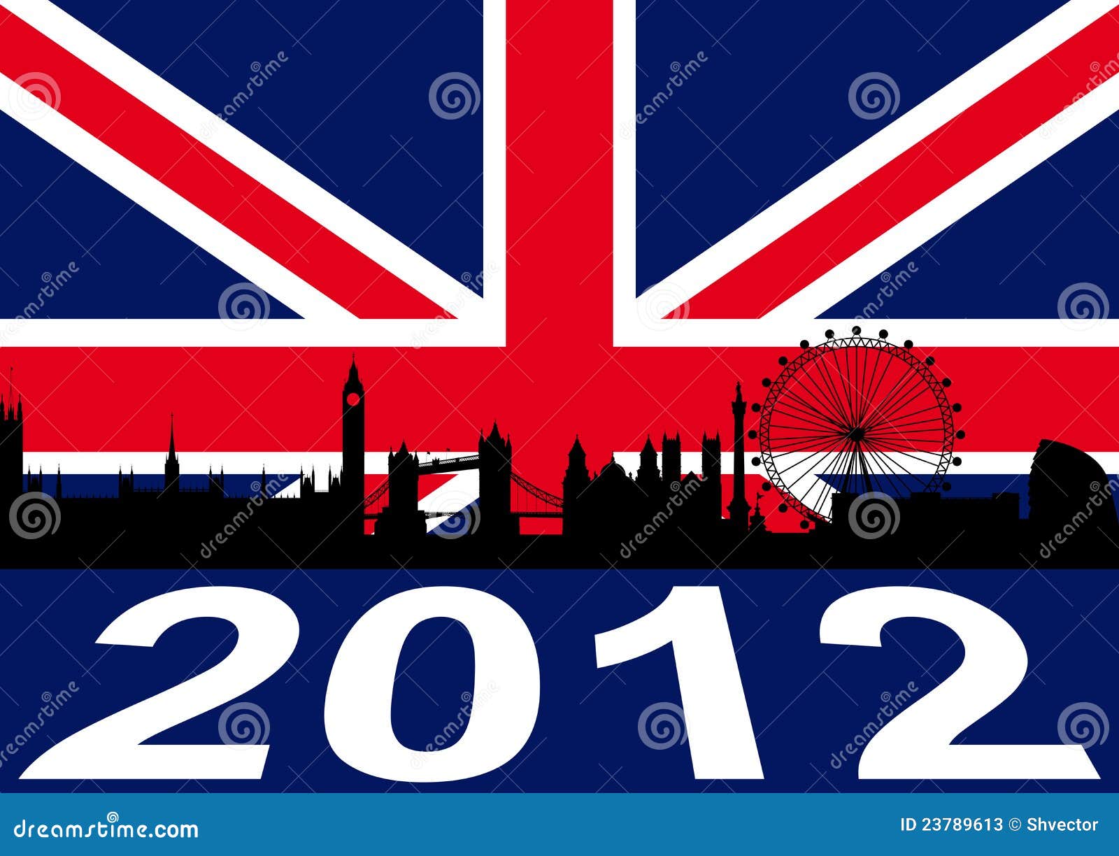 London 2012 stock vector. Illustration of britain, jack - 23789613