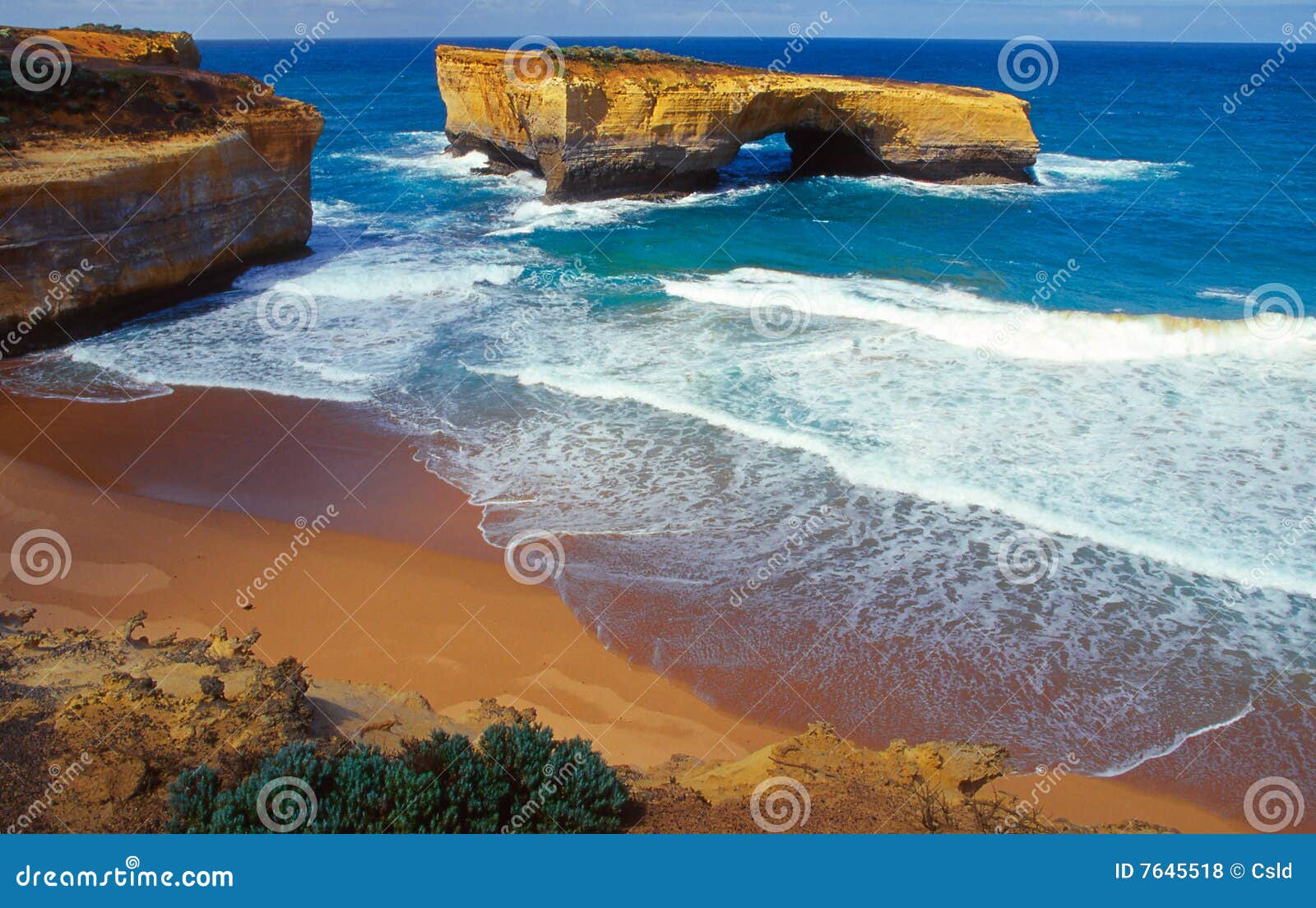 London arch, Australia stock photo. Image of erosion, horizontal - 7645518
