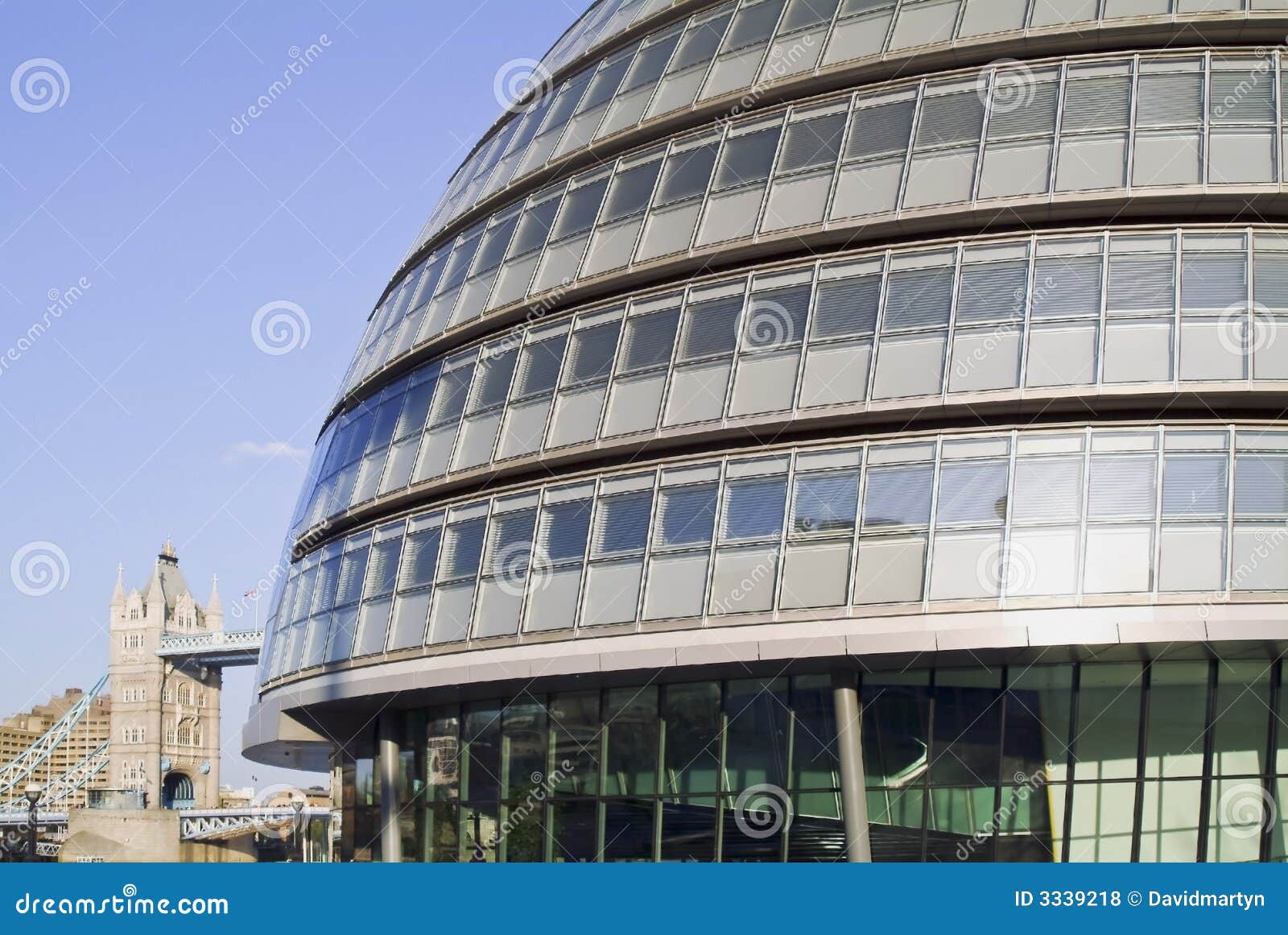 The London Assembly Building Stock Photo - Image of building, windows ...