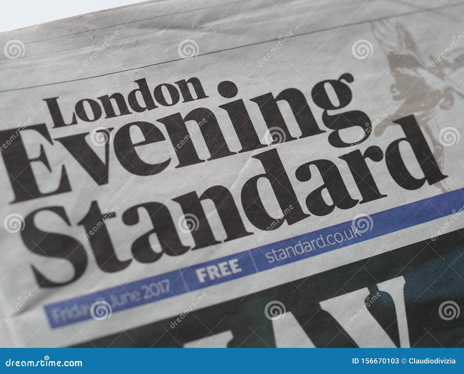 LONDON - AUG 2019: London Evening Standard Header Sign Editorial Stock ...