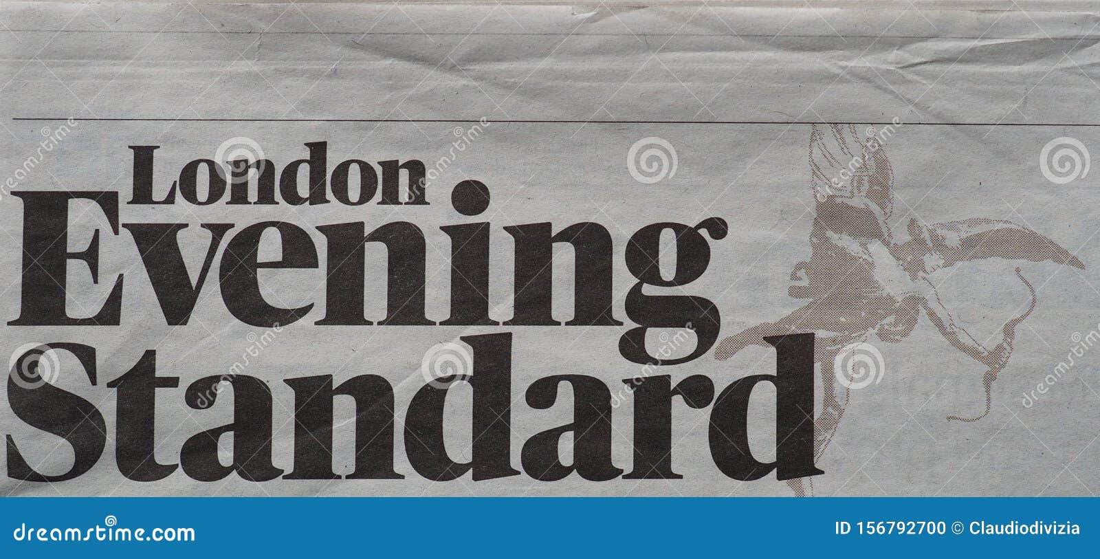 LONDON - AUG 2019: London Evening Standard Header Sign Editorial Image ...