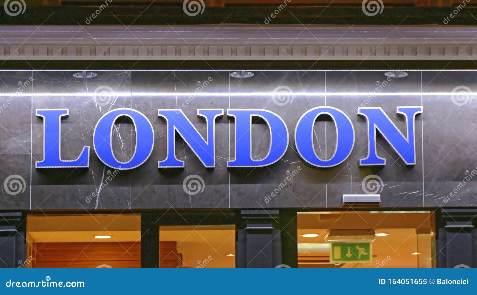 London Blue Sign stock image. Image of sign, metal, symbol - 164051655