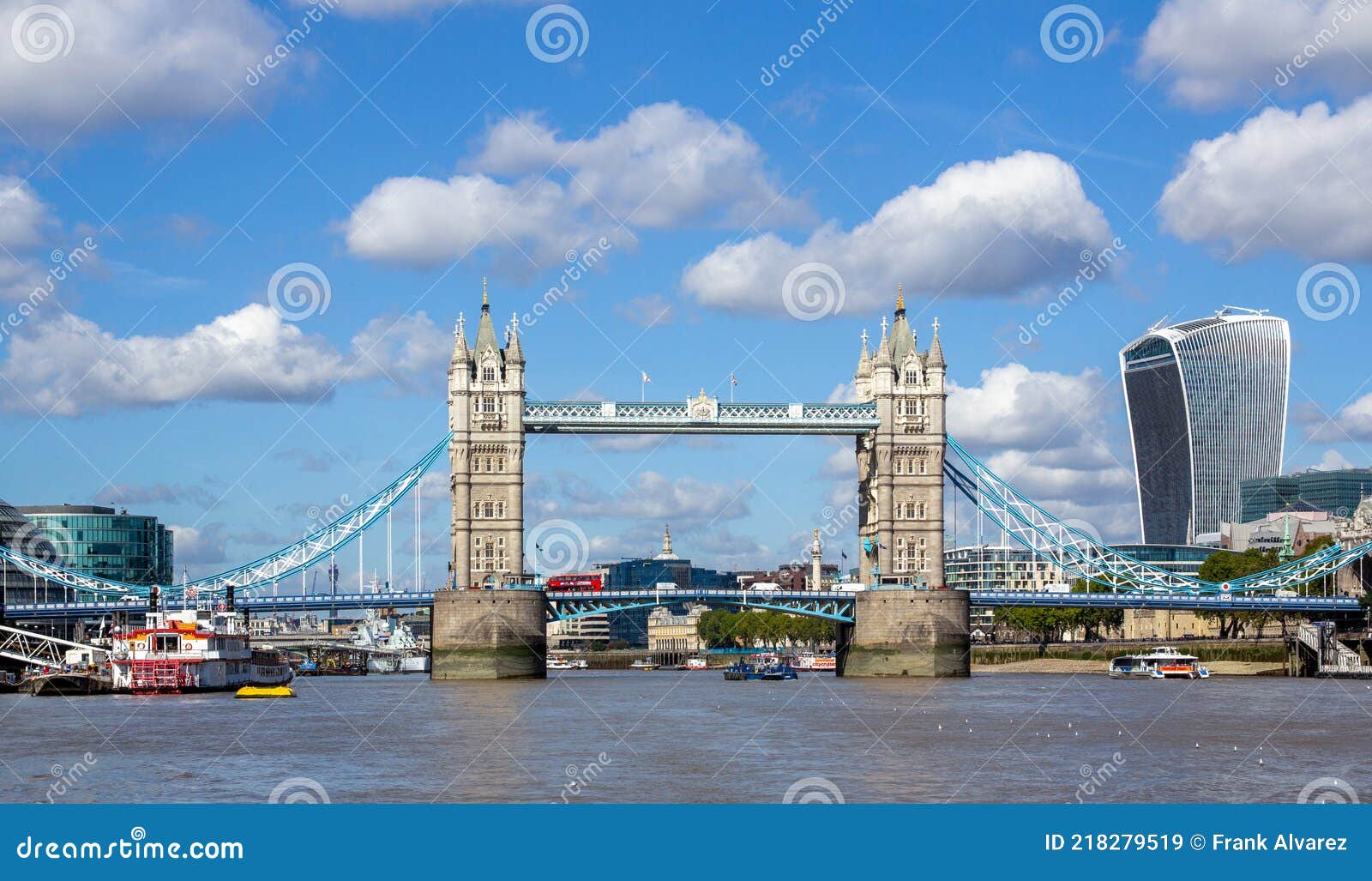 London Bridge View from the River Stock Image - Image of panoramic ...