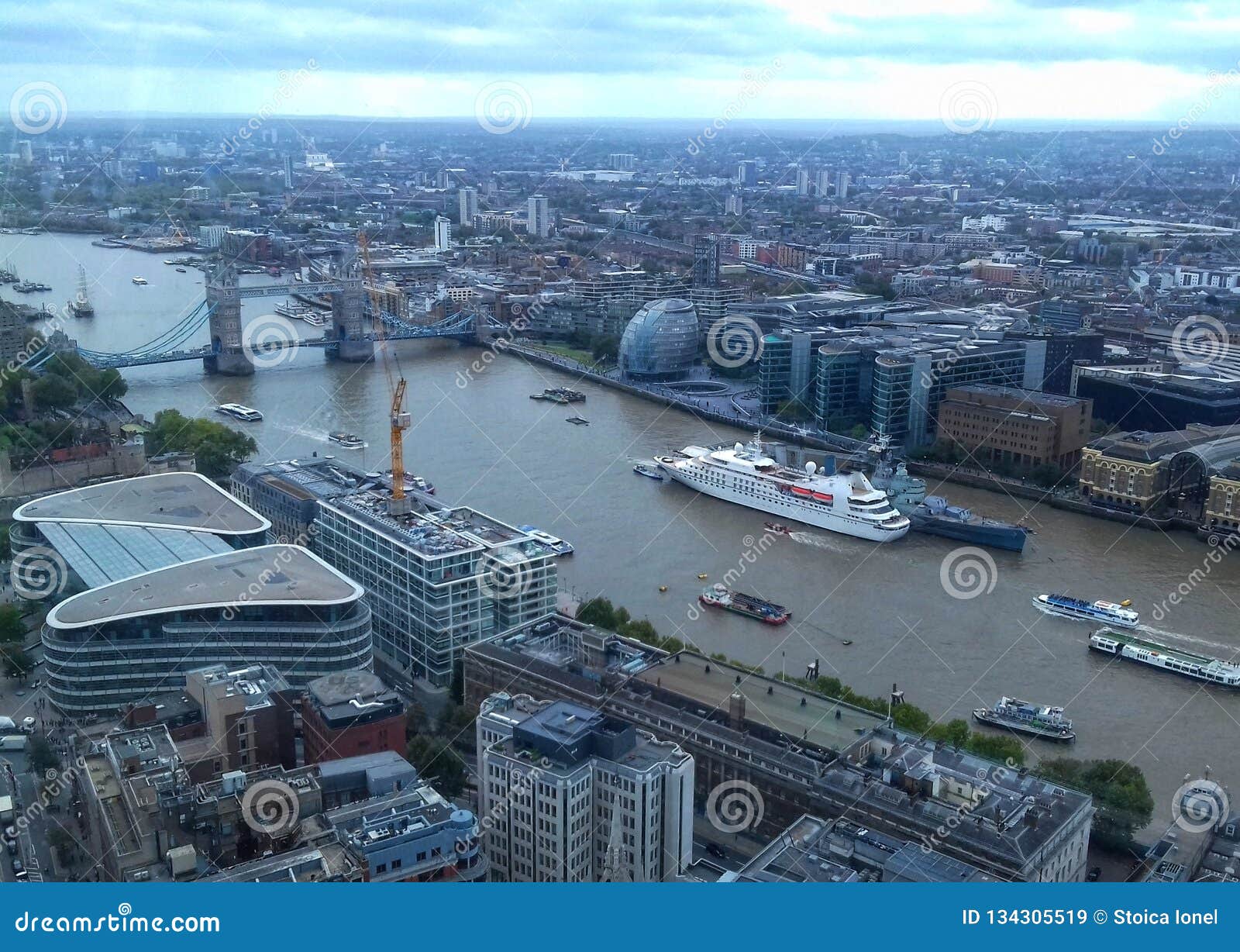 London Bridge View from Sky Garden Stock Image - Image of london, view ...