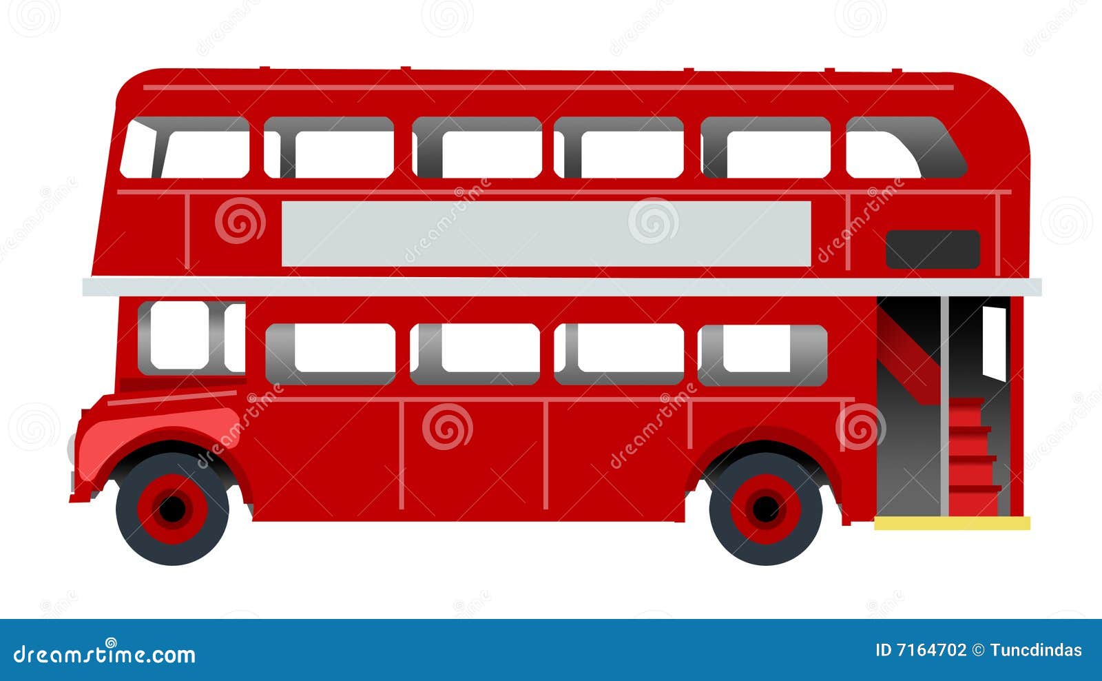 London bus stock illustration. Illustration of isolated - 7164702