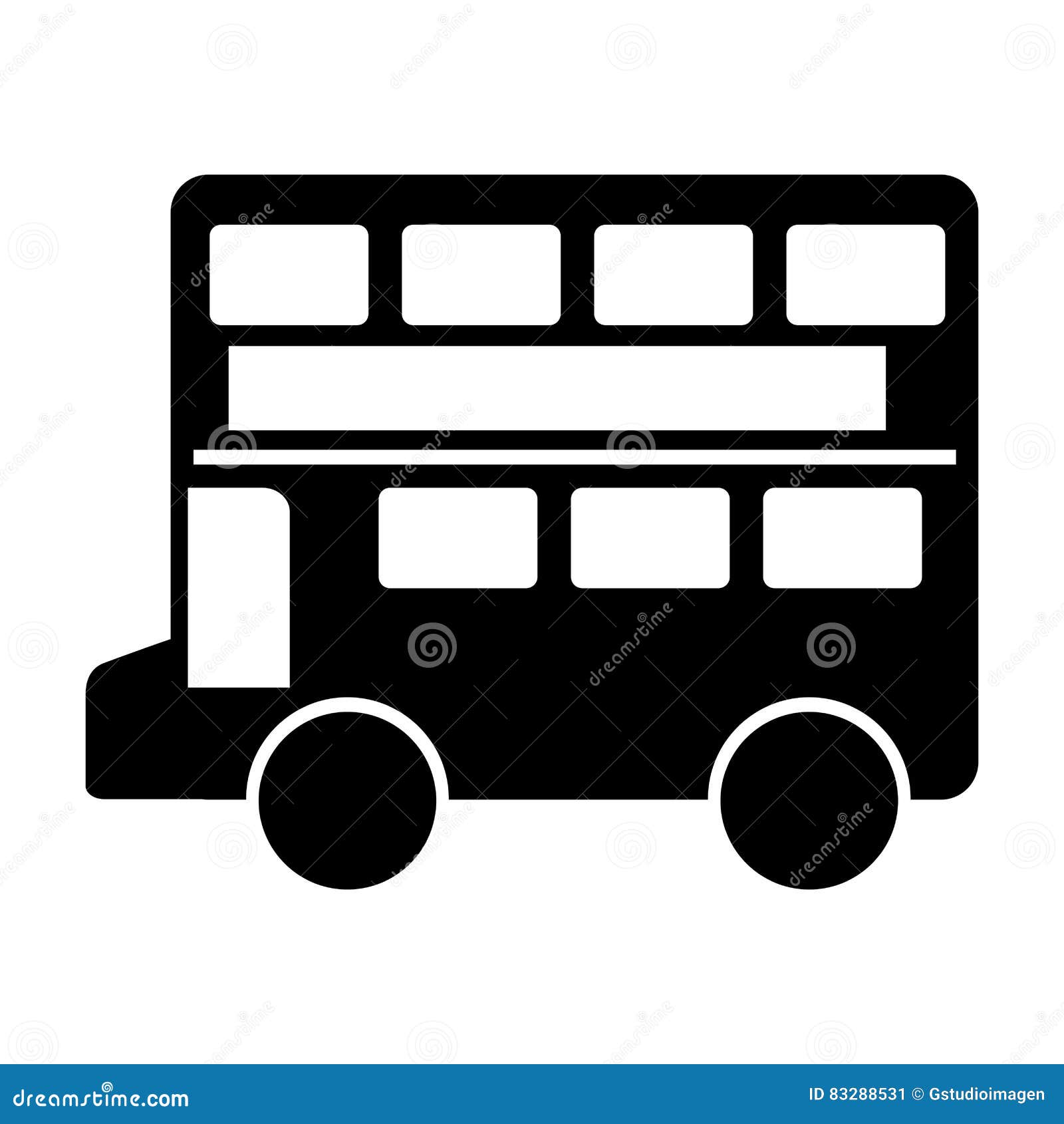 London bus classic icon stock illustration. Illustration of britain ...