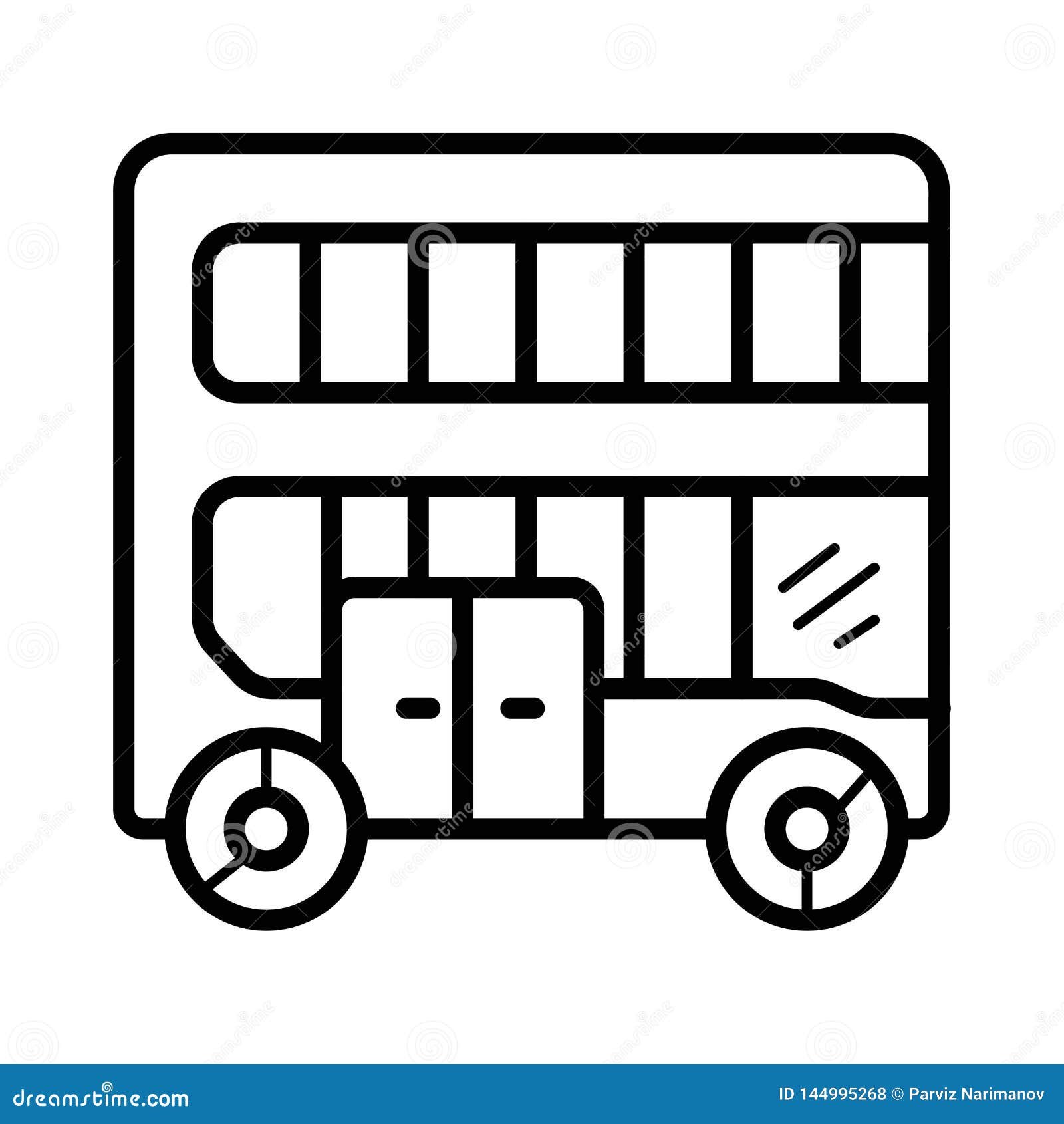 London Bus Icon Vector Illustration Stock Vector - Illustration of ...