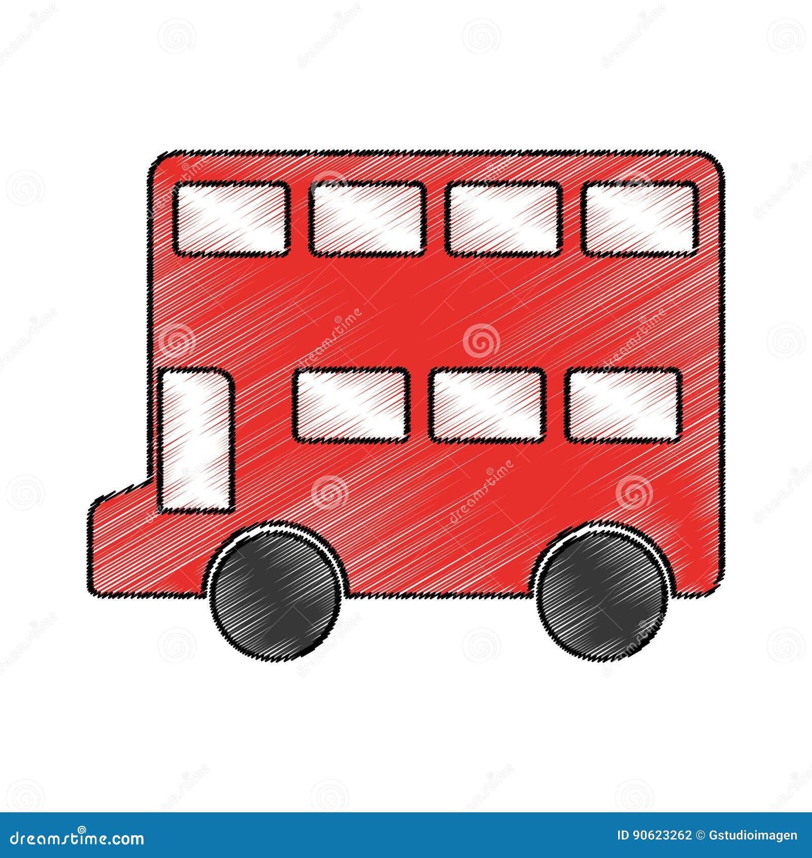 London bus isolated icon stock vector. Illustration of transportation ...