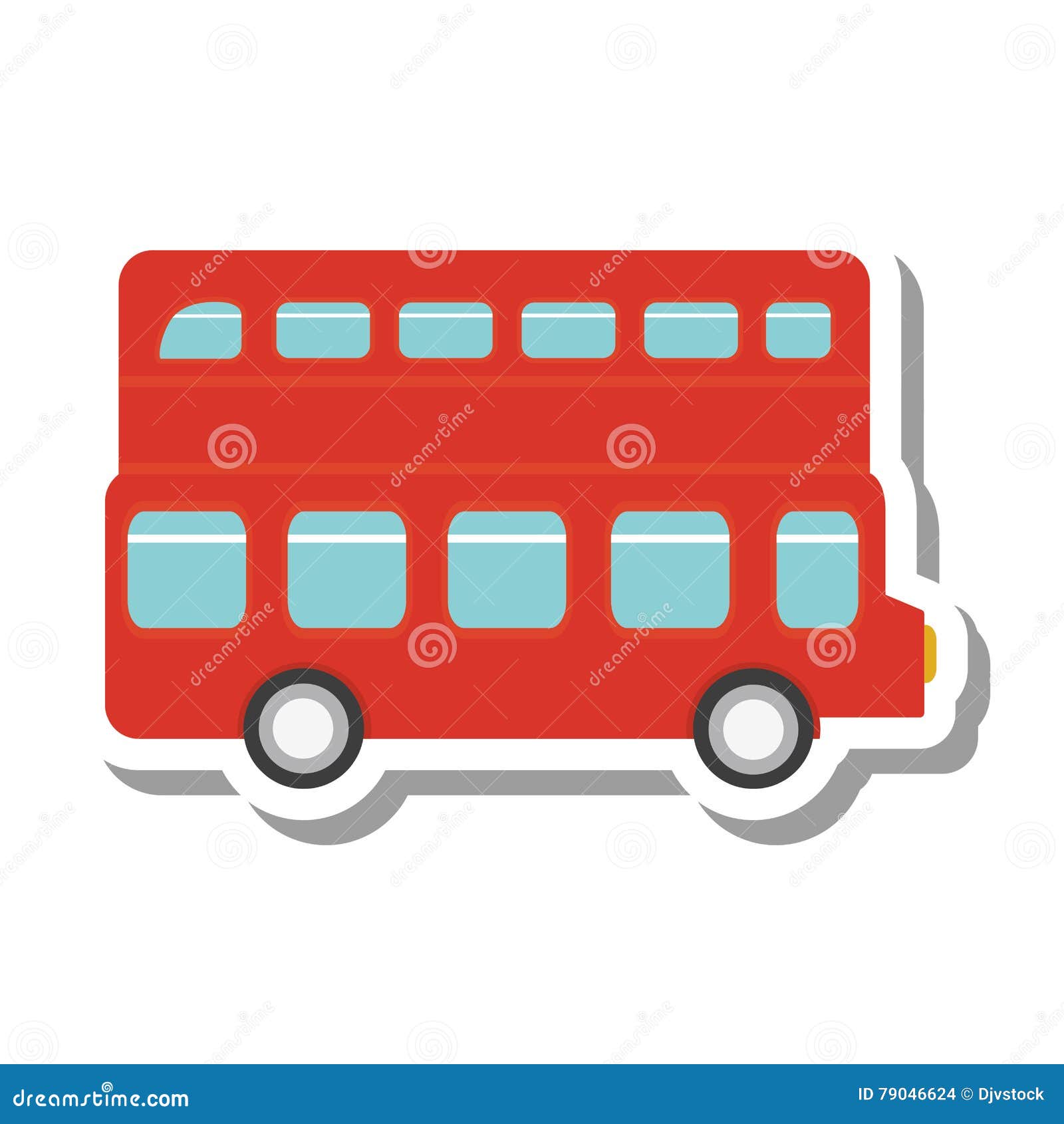 London Bus Transport Service Icon Stock Vector - Illustration of street ...