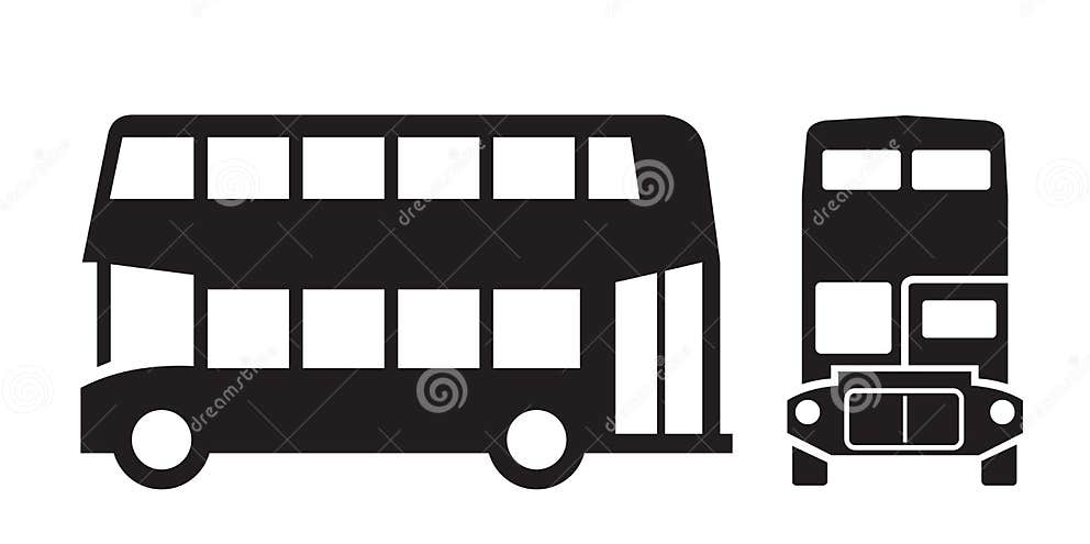 London bus stock vector. Illustration of silhouette, city - 60581102