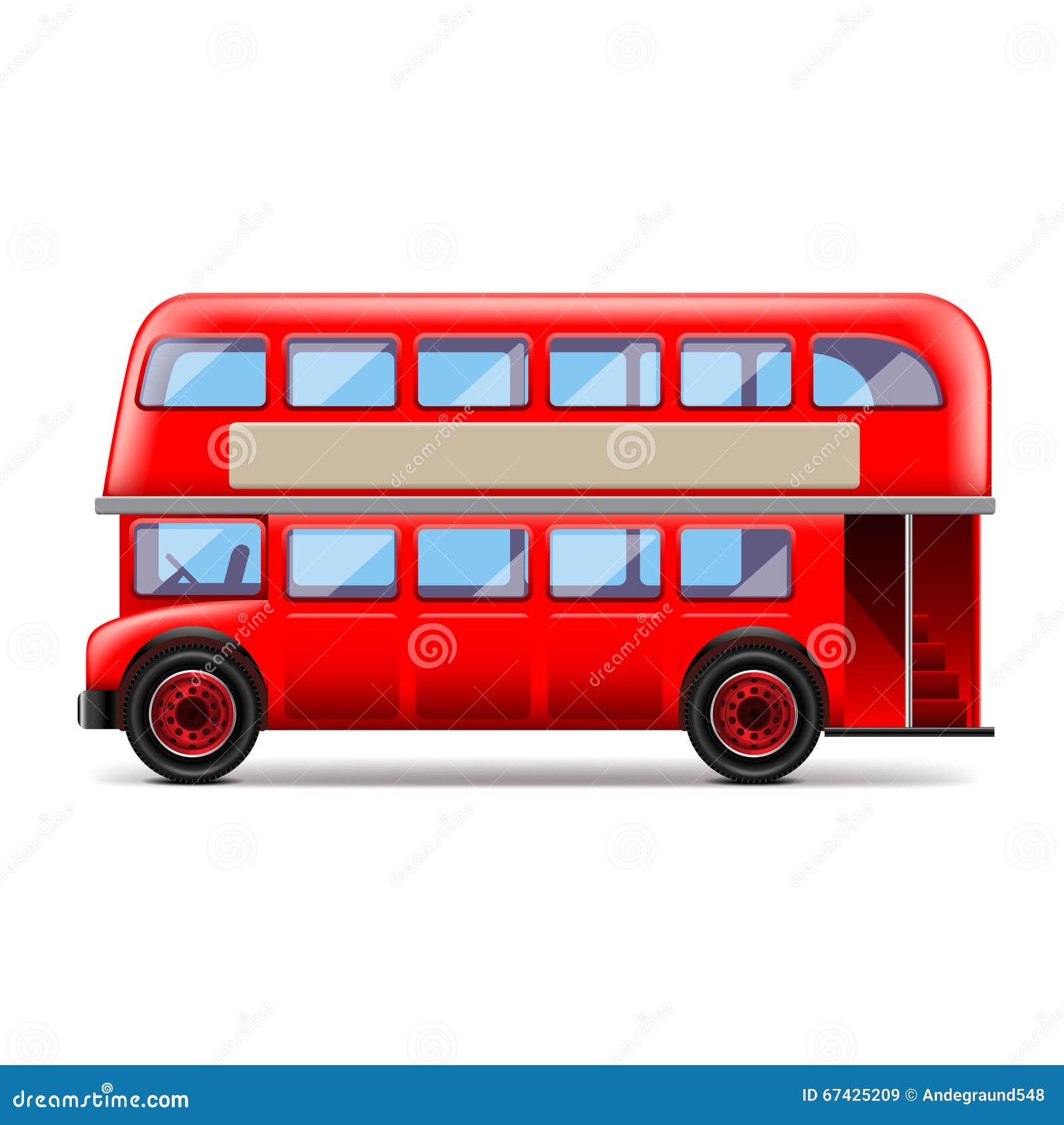 London bus on white vector stock vector. Illustration of london - 67425209