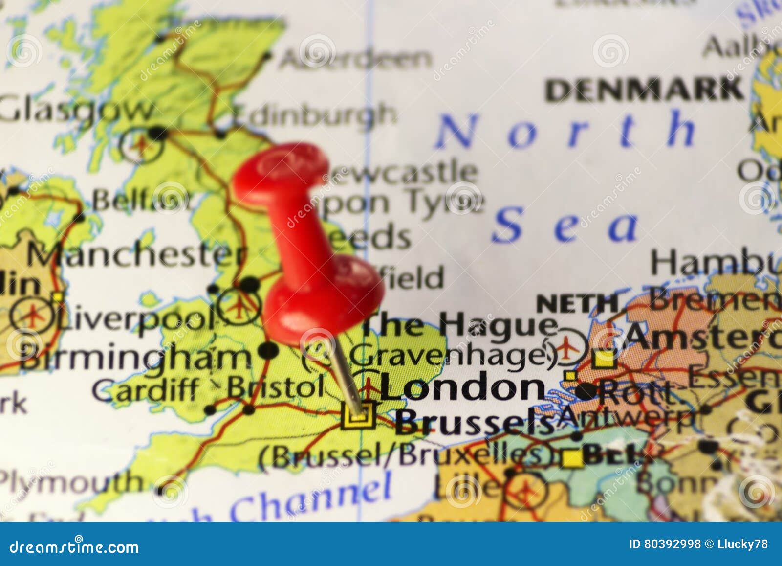 London Capitol of Great Britain, Destination Map Stock Illustration ...