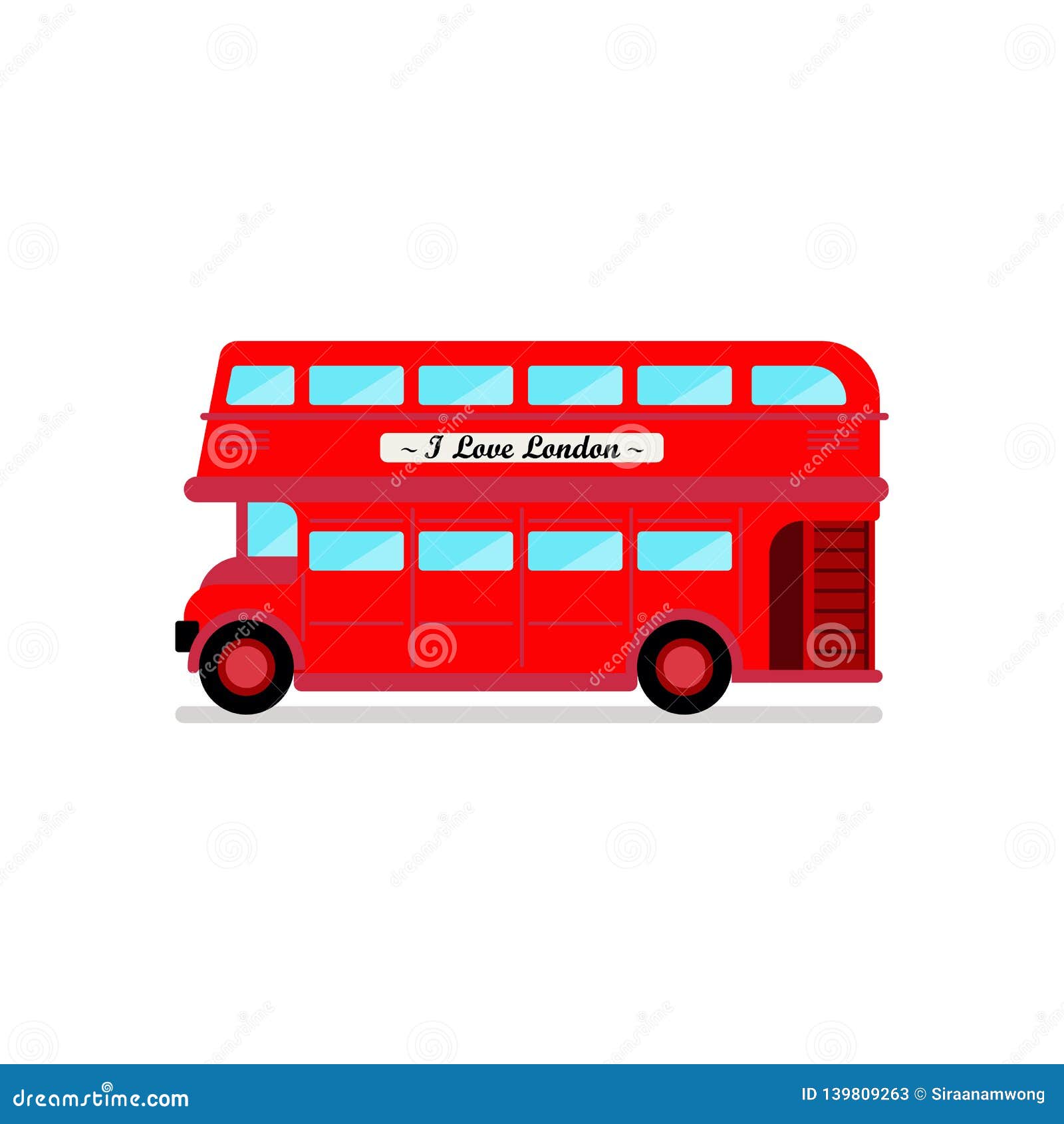 London City Bus Vector Illustration Stock Vector - Illustration of ...