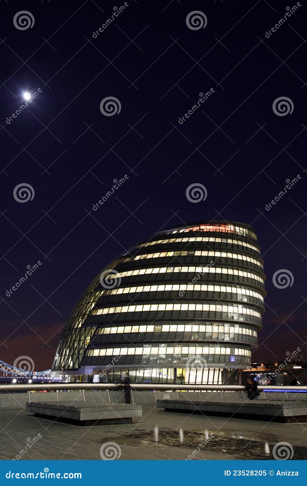 London City Hall at Night stock image. Image of building - 23528205
