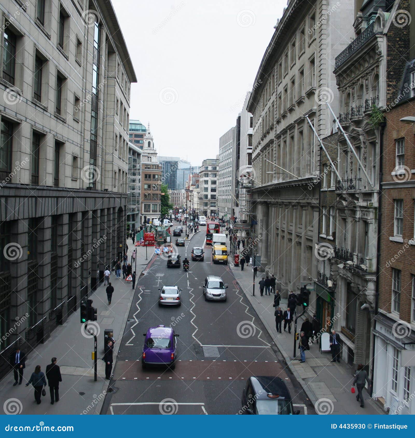 London city street scene editorial image. Image of buildings - 4435930