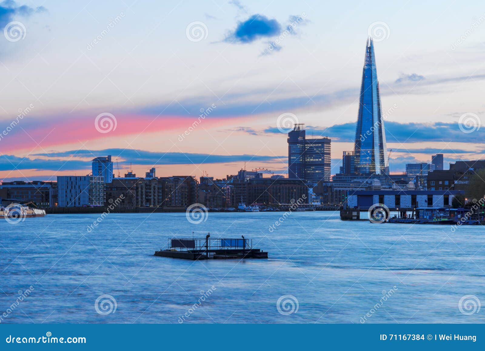 London Cityscape during Sunset Stock Photo - Image of hall, shard: 71167384
