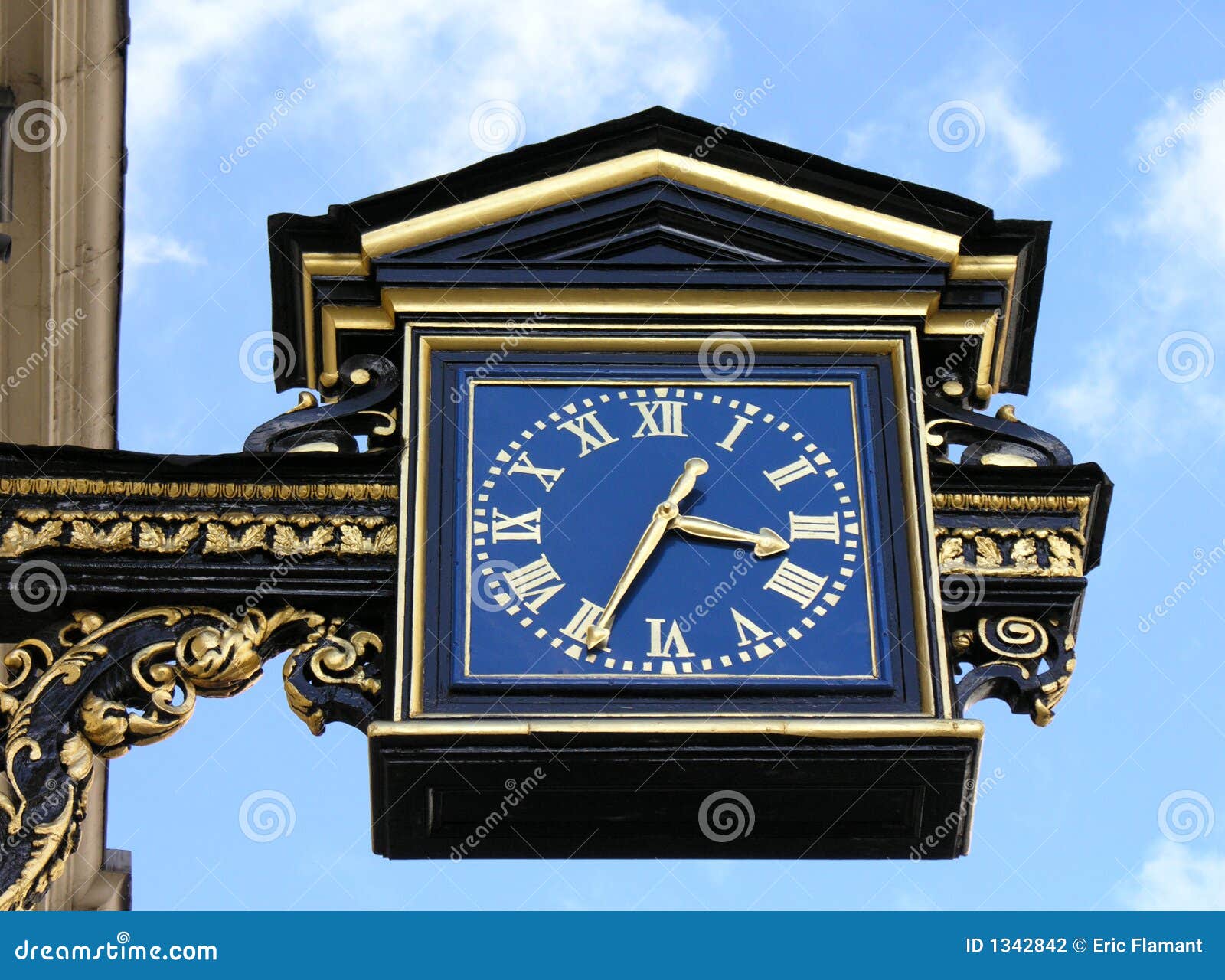 London Clock stock photo. Image of estate, landmark, business - 1342842
