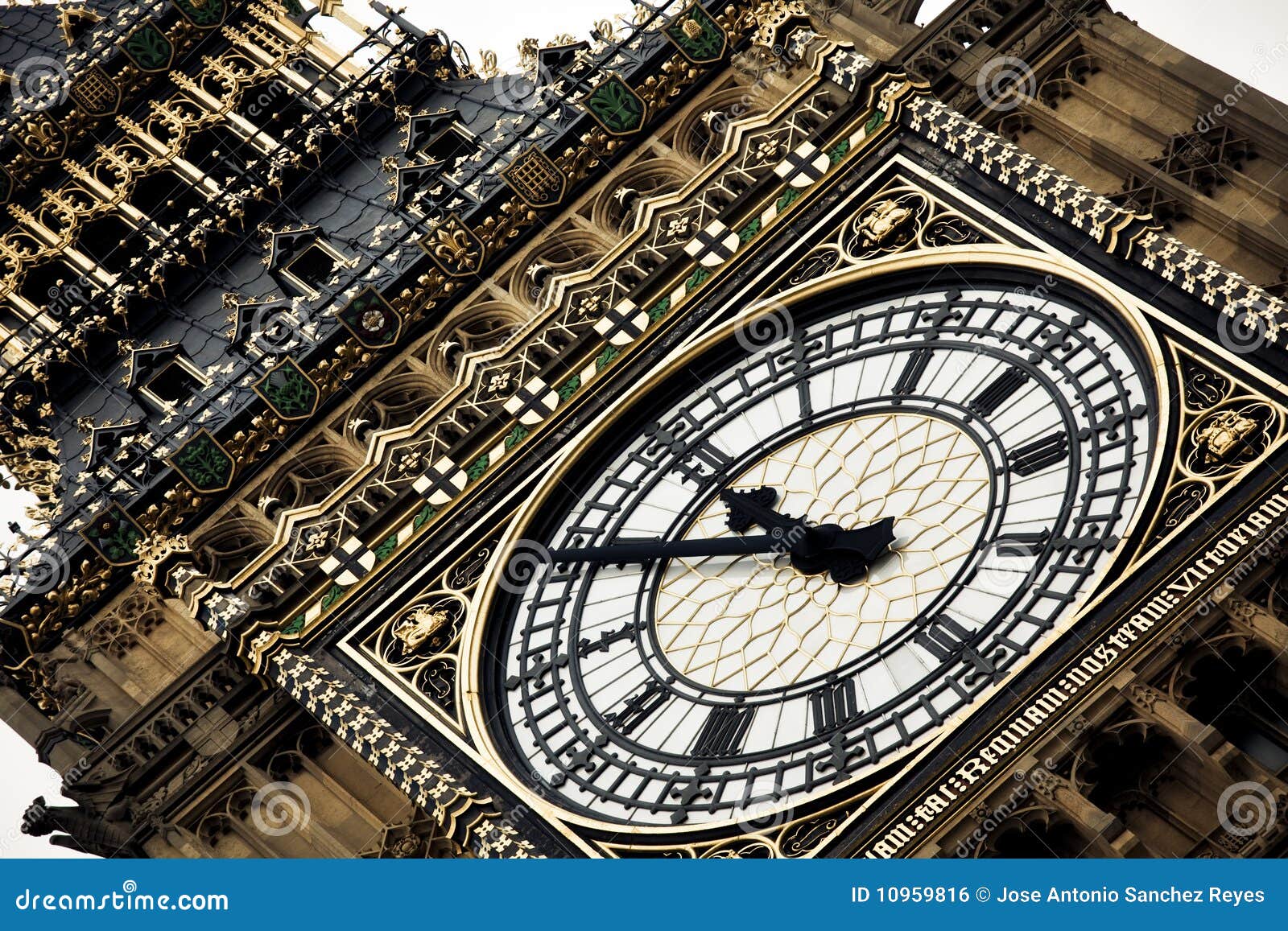 London clock tower detail stock photo. Image of large - 10959816