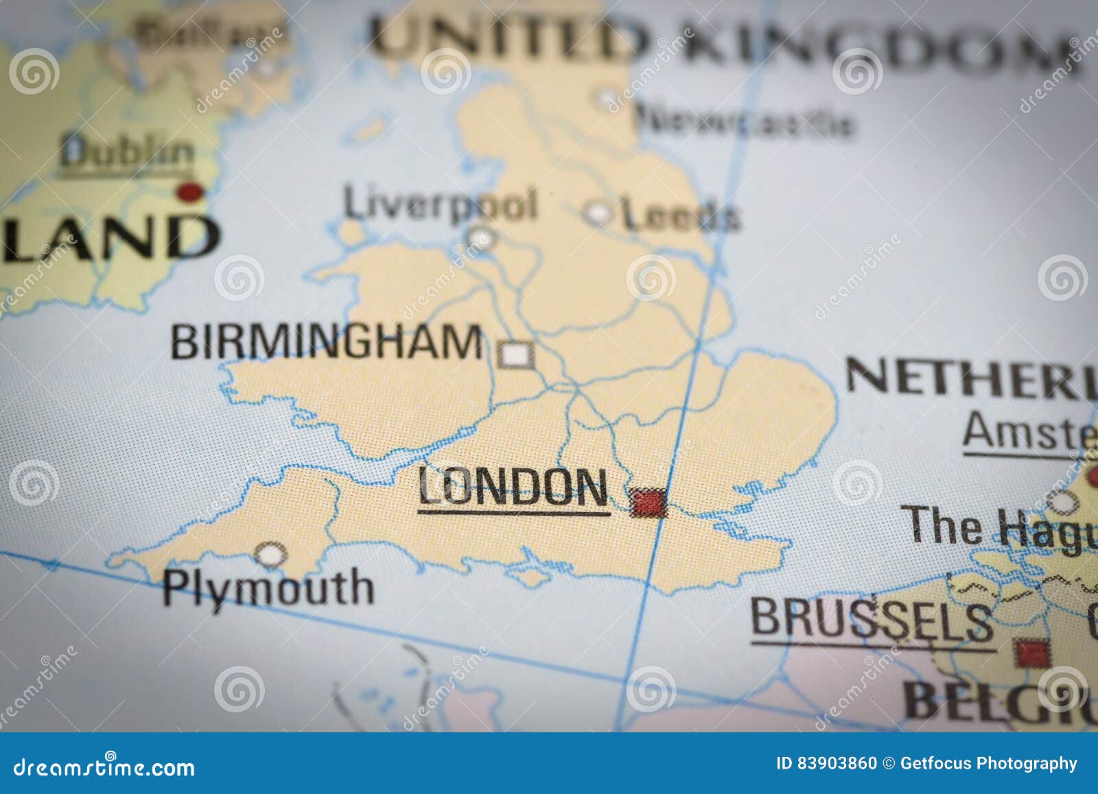 London in Close Up on the Map. Stock Photo - Image of borders ...