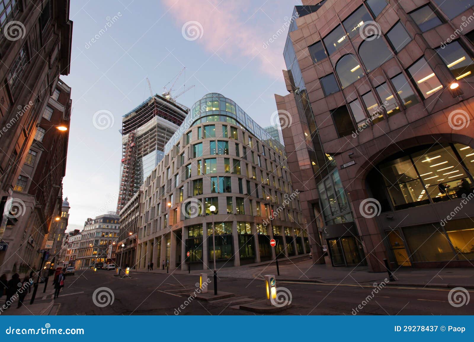London commercial district stock image. Image of blue - 29278437