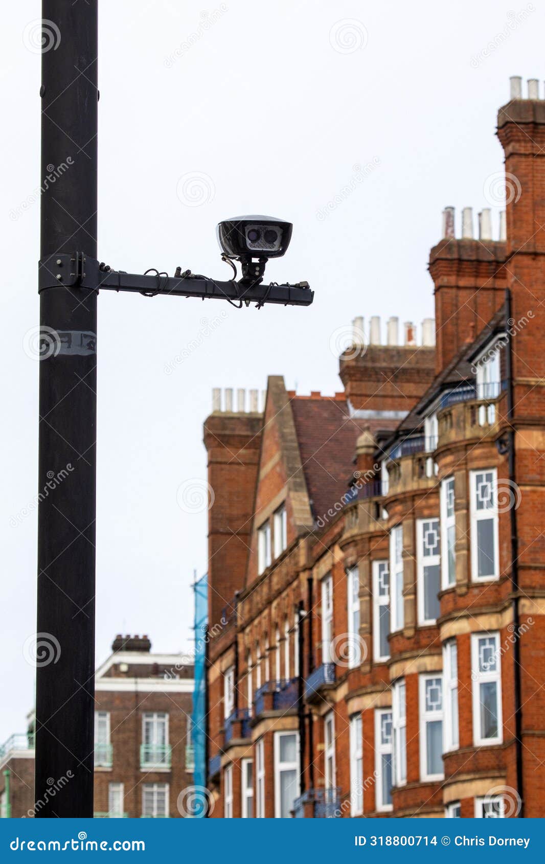 London Congestion Charge Zone Camera Stock Photo - Image of ...