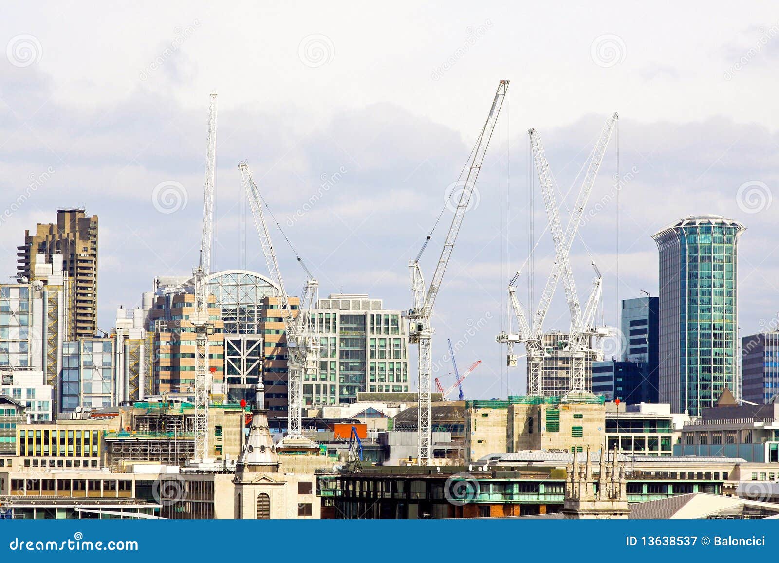 London construction site stock image. Image of develop - 13638537
