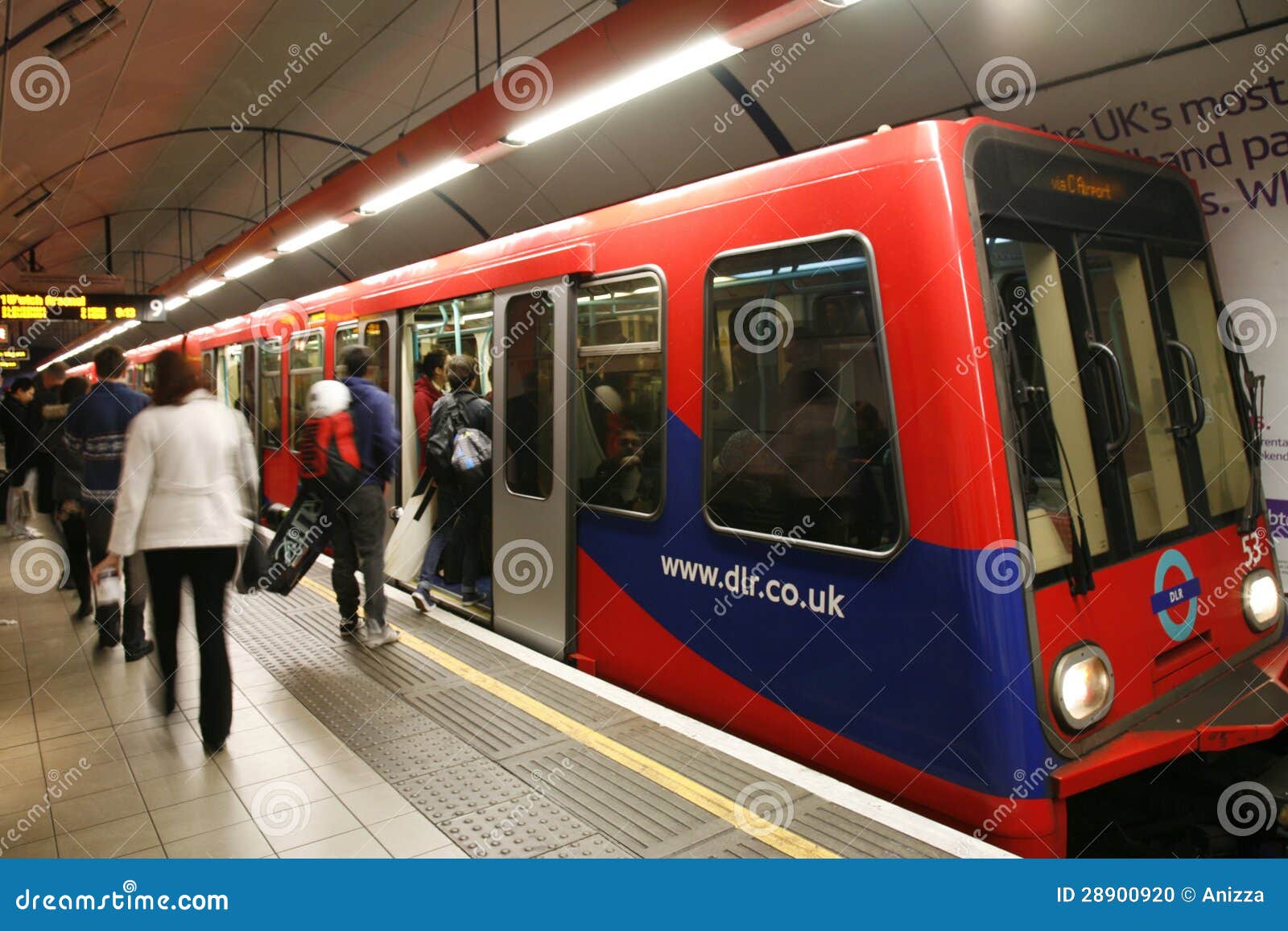 London DLR, Docklands Light Railway. Editorial Image - Image of system ...