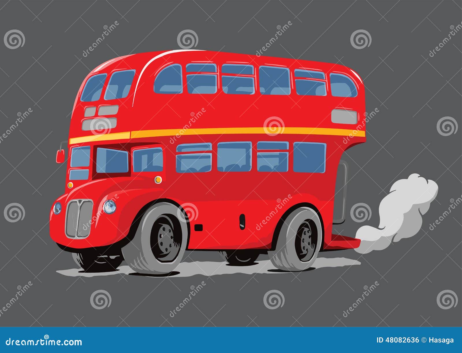 London Double Decker Bus Red Stock Vector - Illustration of traditional ...
