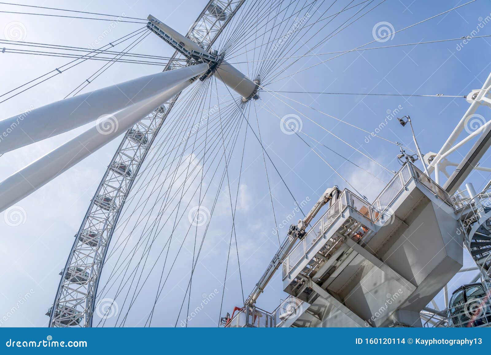 London, England, August 28th, 2019:the View of the Iconic London Eye ...