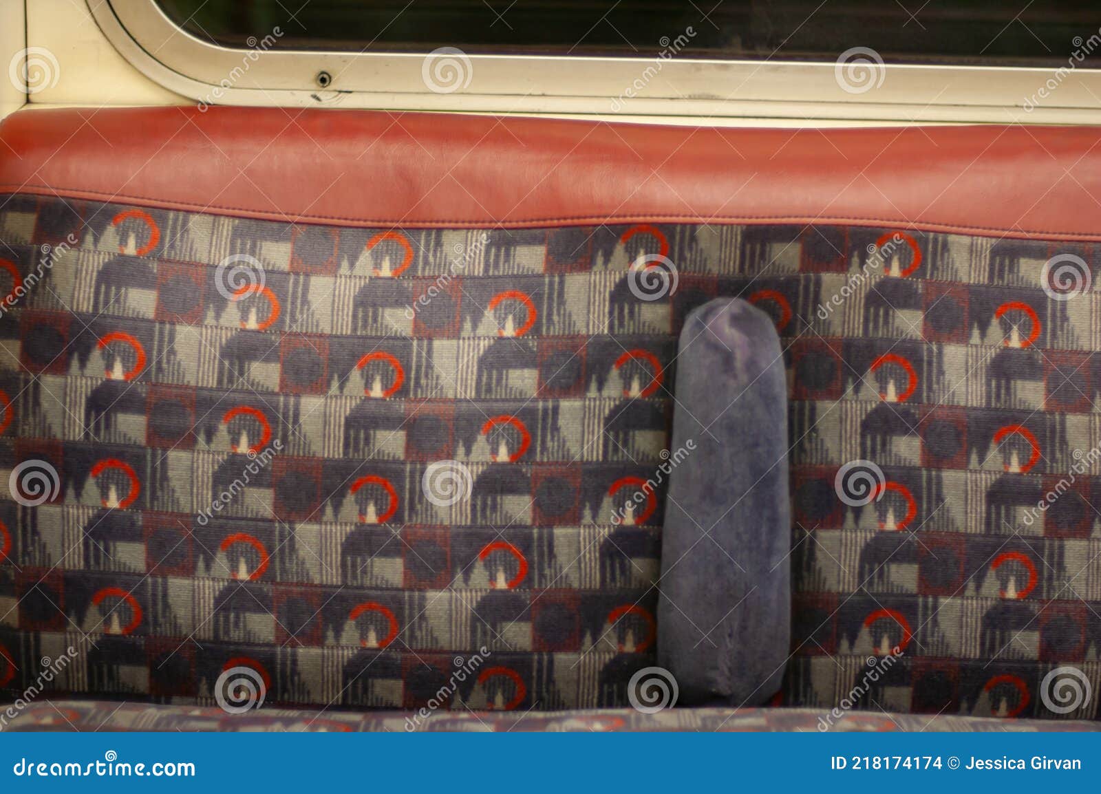 LONDON, ENGLAND- 6 May 2021: Bakerloo Line Tube Seat Pattern Editorial ...