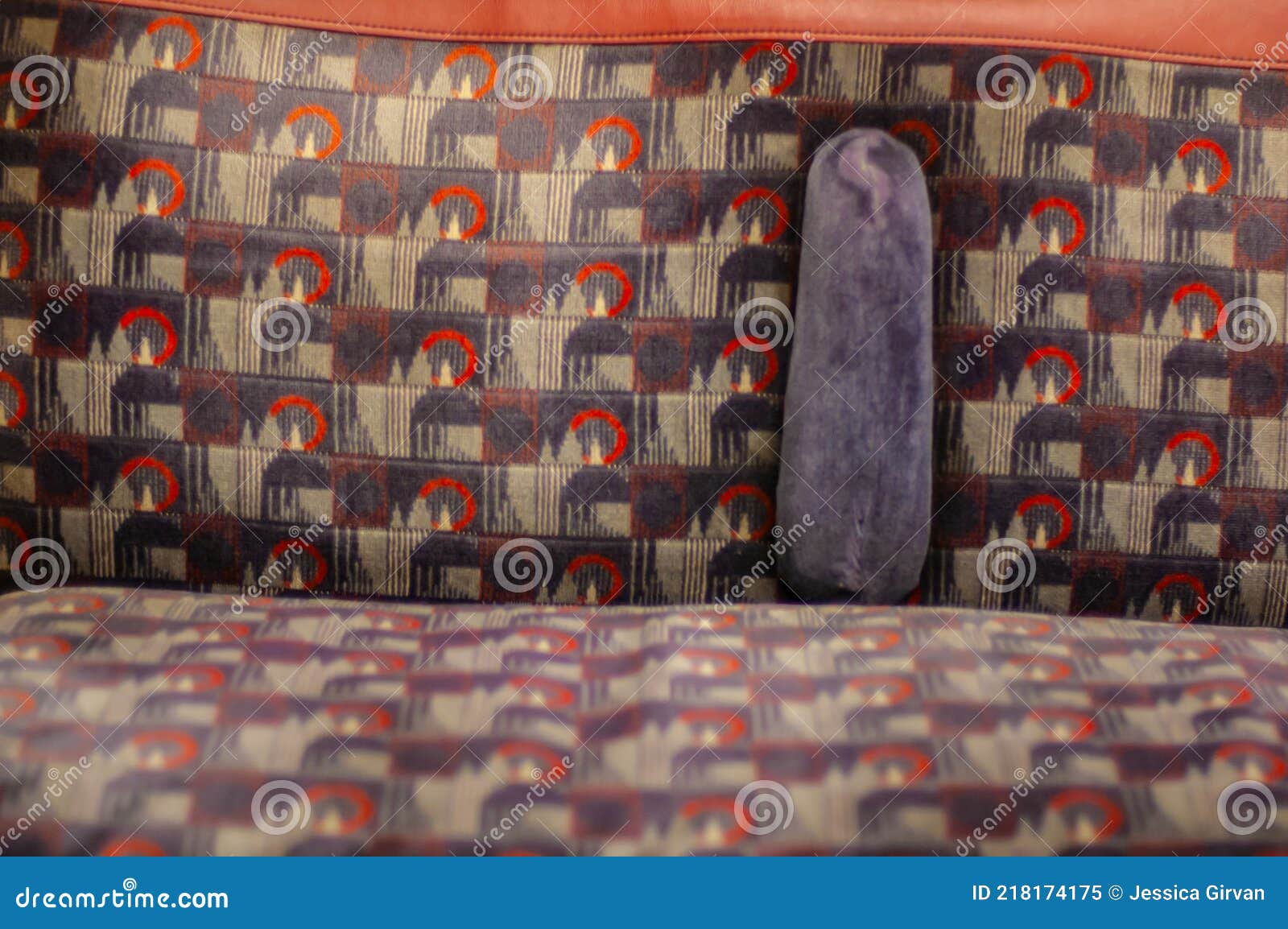 LONDON, ENGLAND- 6 May 2021: Bakerloo Line Tube Seat Pattern Editorial ...