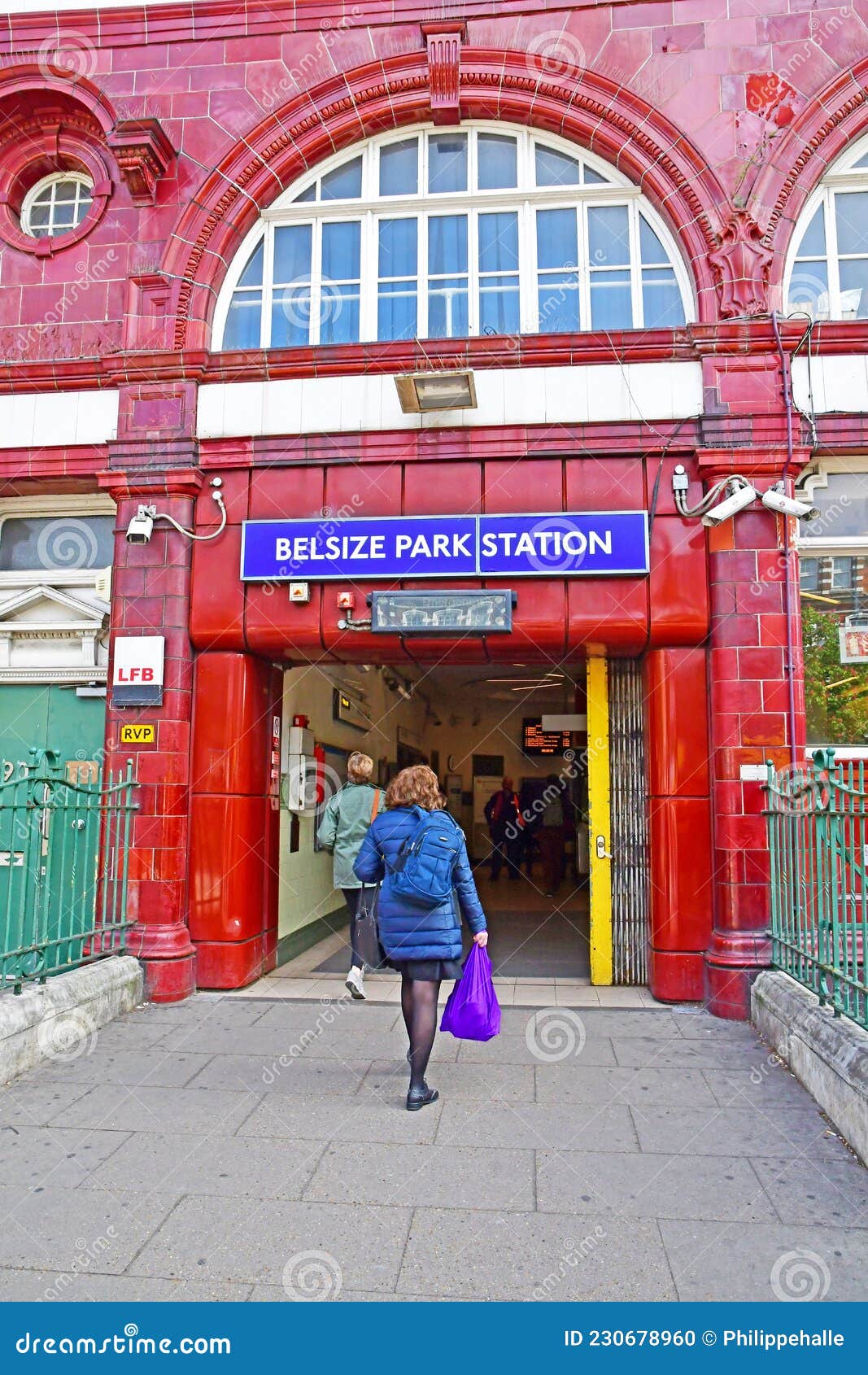 London, England - May 8 2019 : Belsize Park Station Editorial Image ...