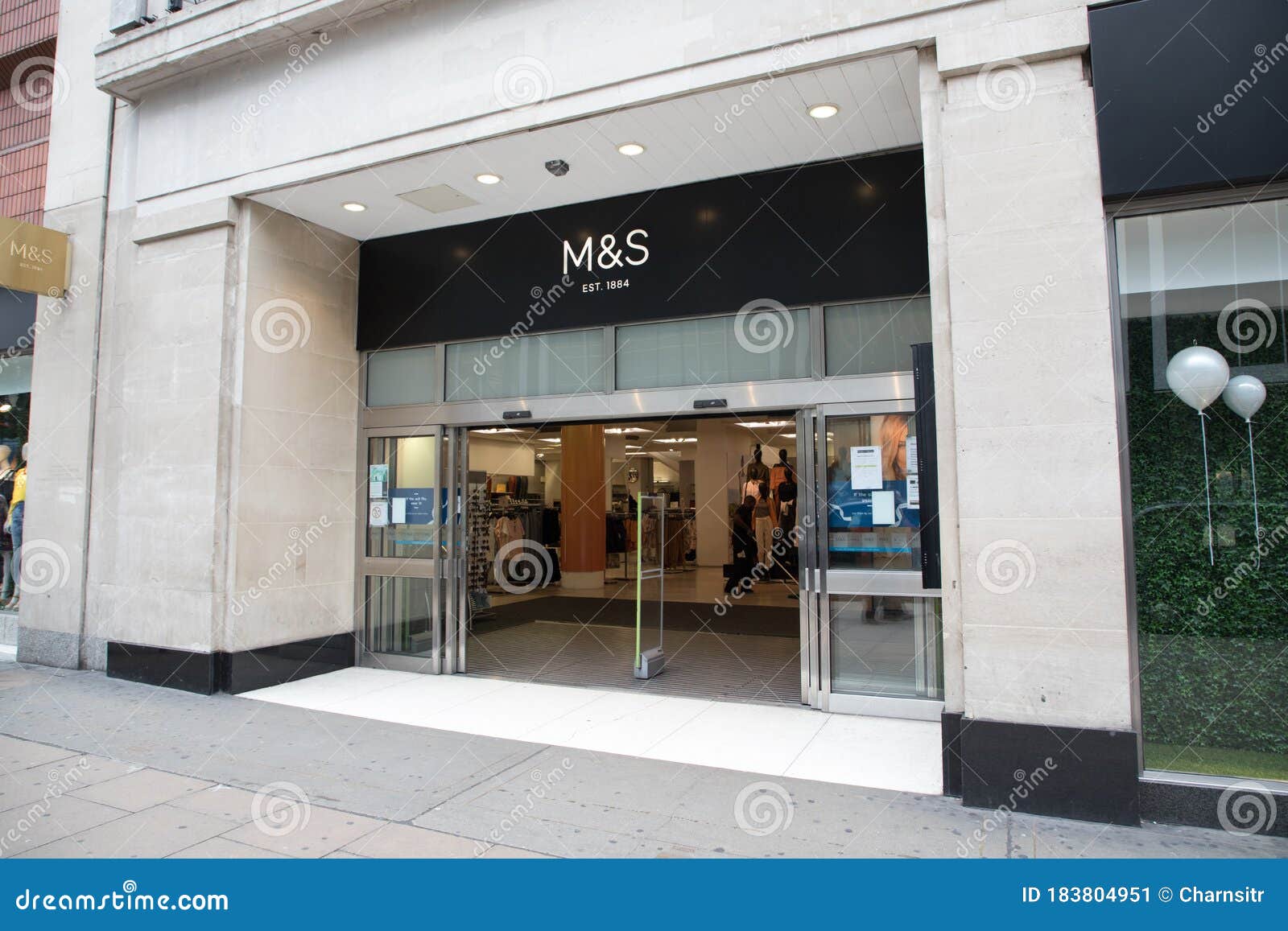 Marks and Spencer Sign on the Wall on May 4,2017 Editorial Photo ...