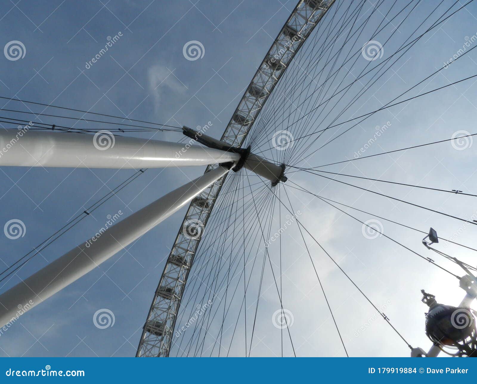 London Eye from Base Perspective Editorial Stock Image - Image of ...