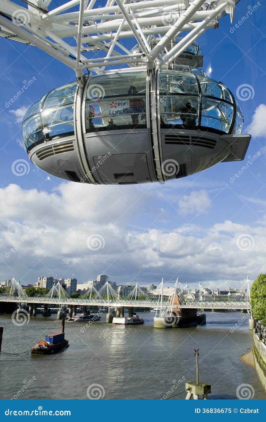 London Eye Capsule editorial image. Image of london, thames - 36836675