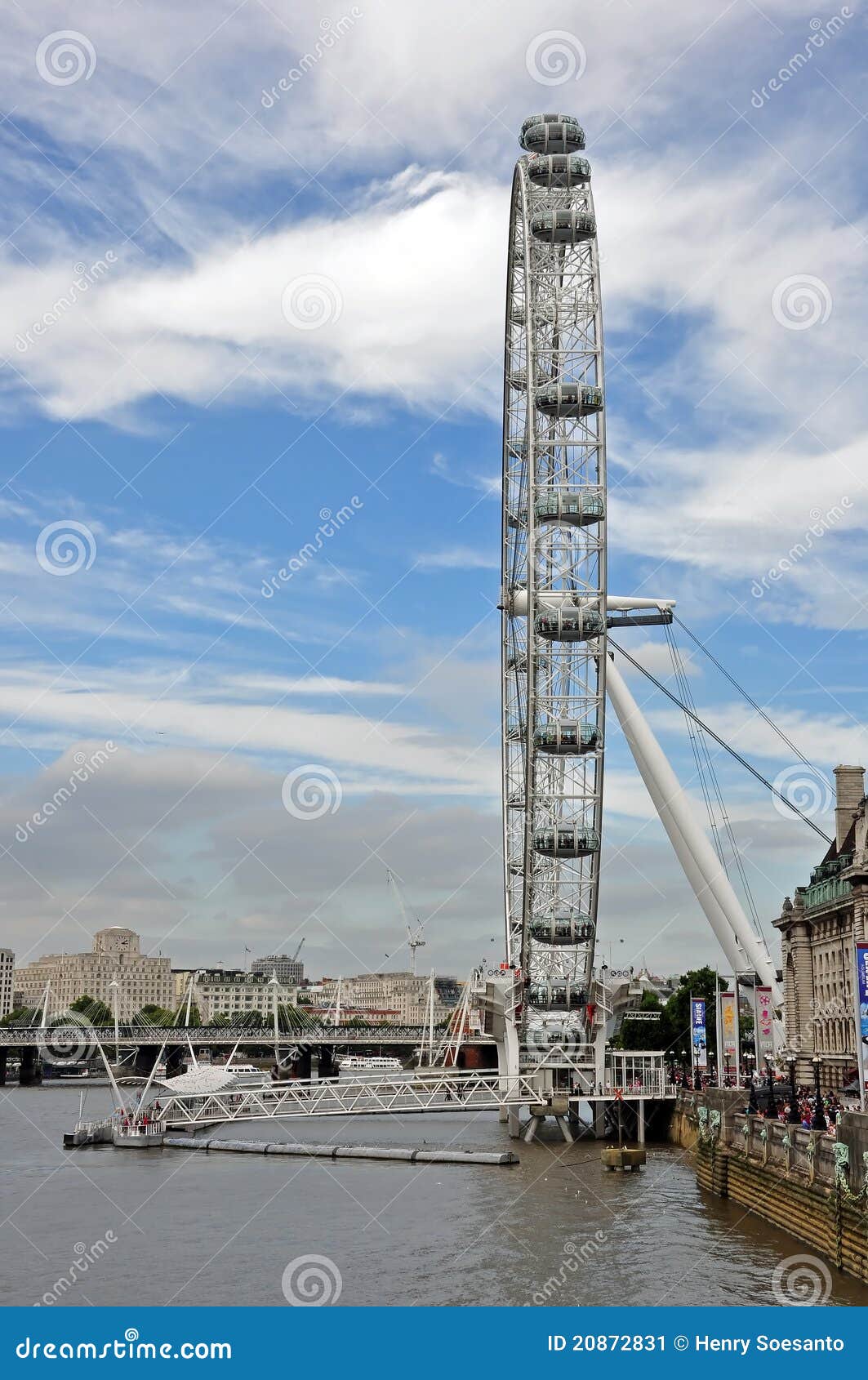 London Eye Ferris wheel editorial photo. Image of europe - 20872831