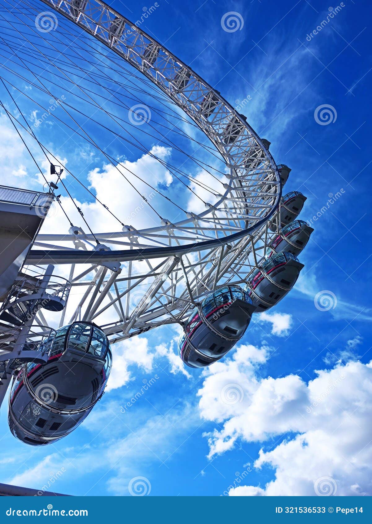 London Eye Millenium Wheel editorial stock photo. Image of sightseeing ...